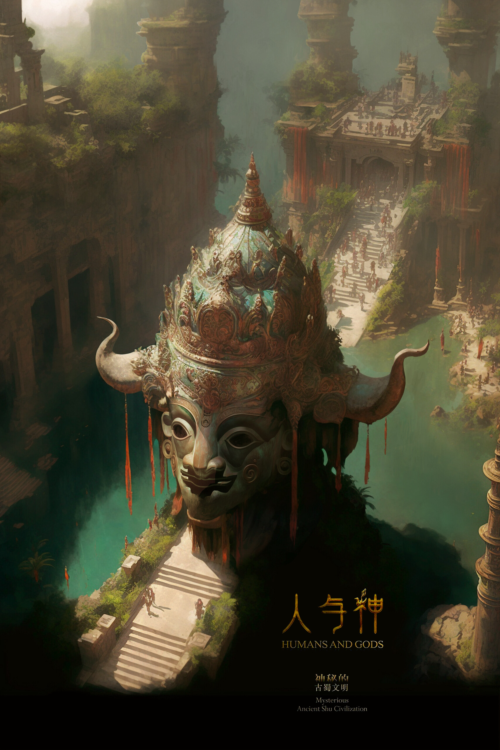 ArtStation - Ai Painting Works《人与神》 Man and God（神秘的东方古蜀文明）The ...
