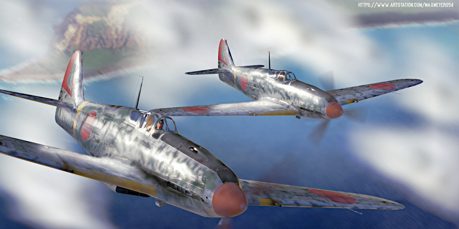 ArtStation - Kawasaki Ki-61 Hien