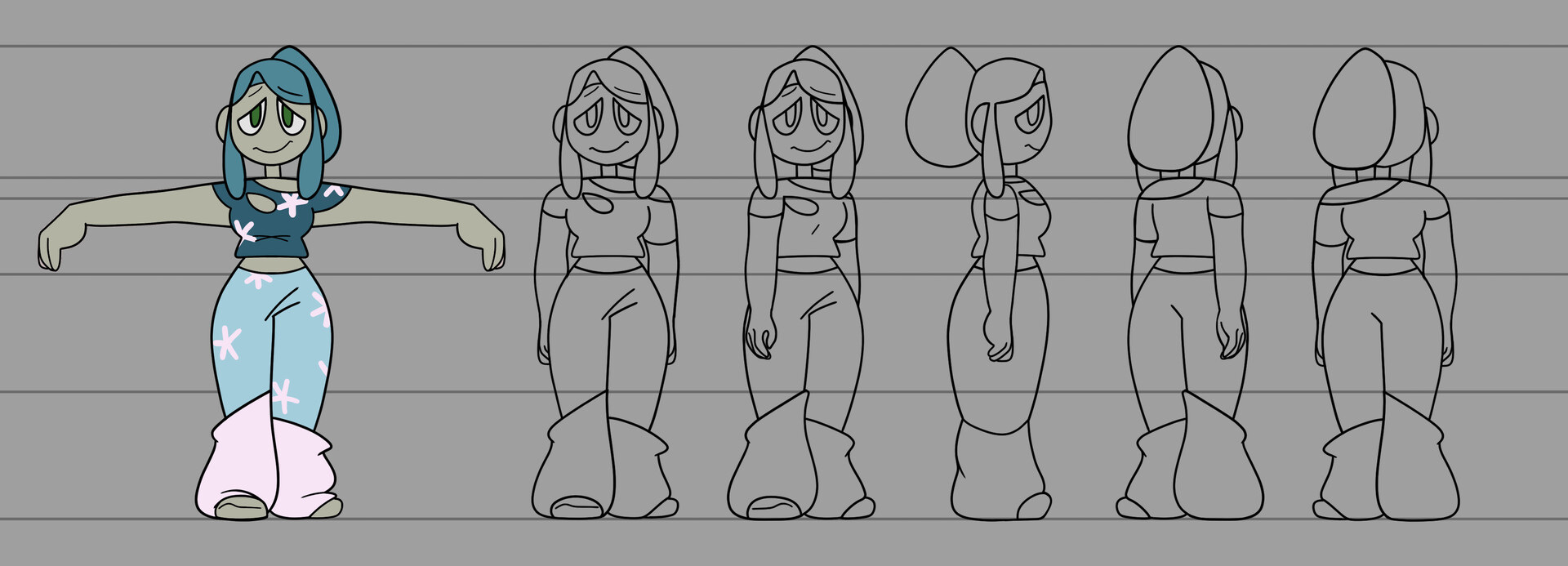 ArtStation - Character Vicky Turnaround