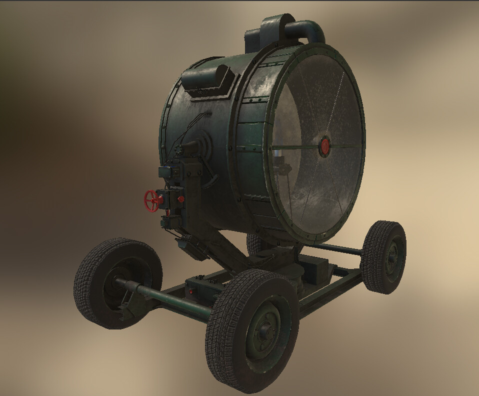 ArtStation - "Military searchlight" ww2