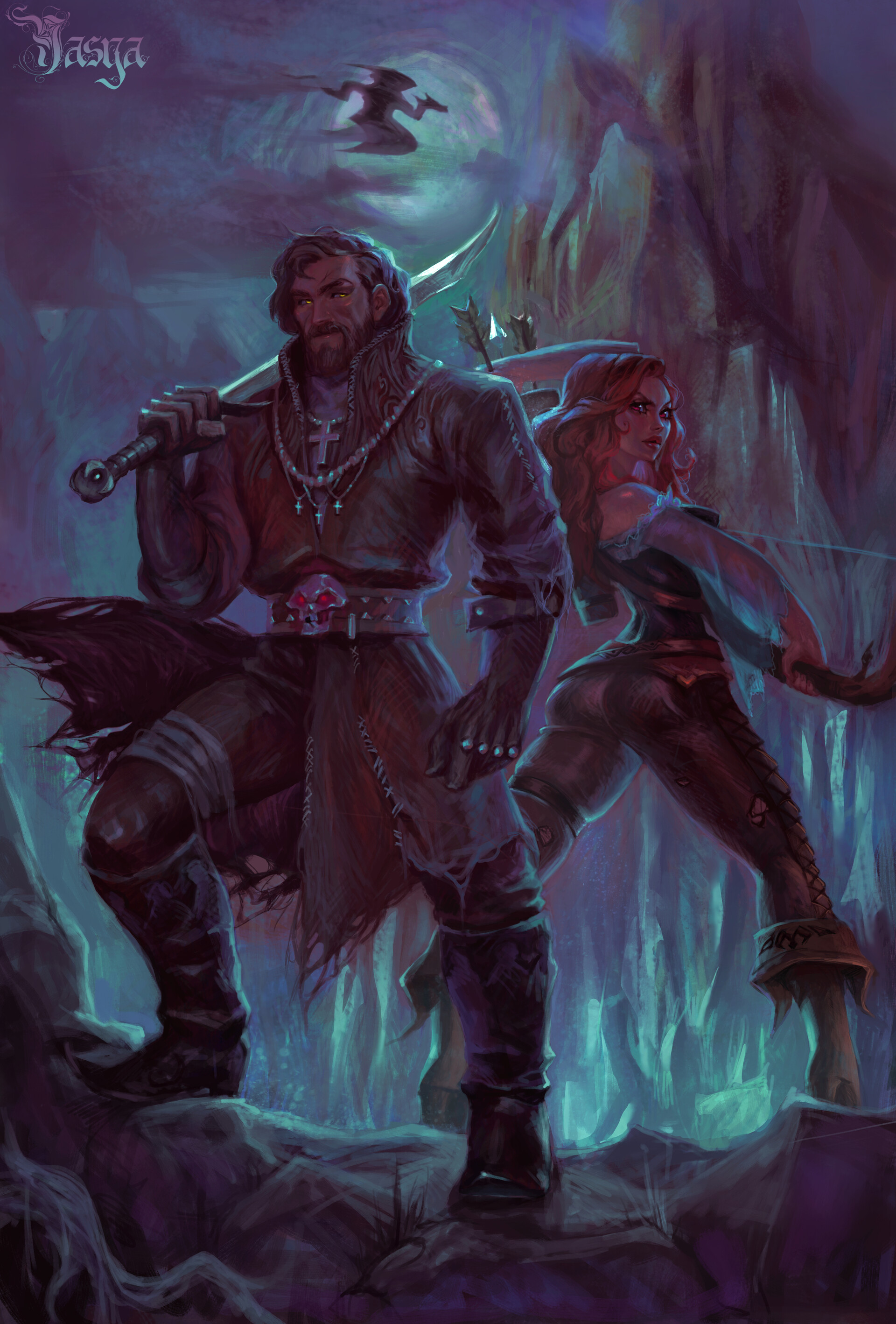 ArtStation - Dark fantasy couple