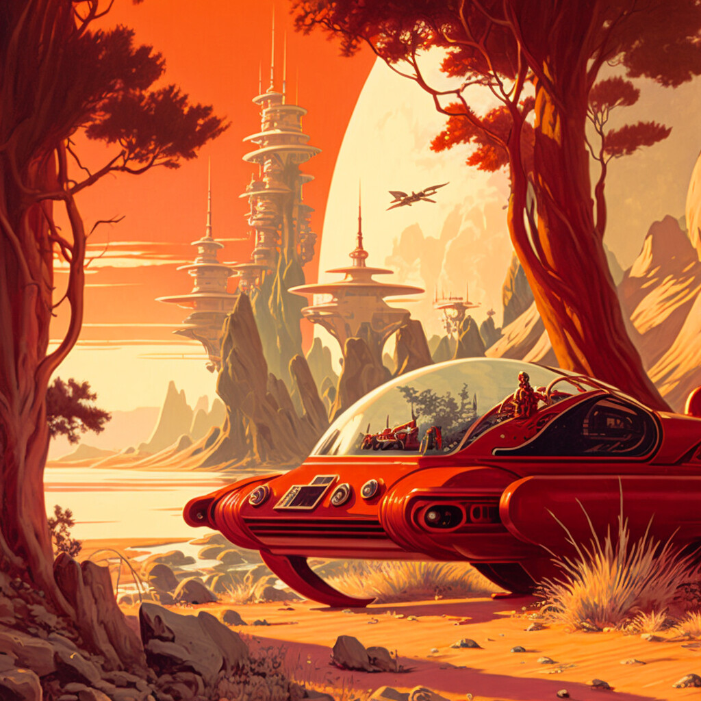 ArtStation - Retrofuturistic landscape art 39