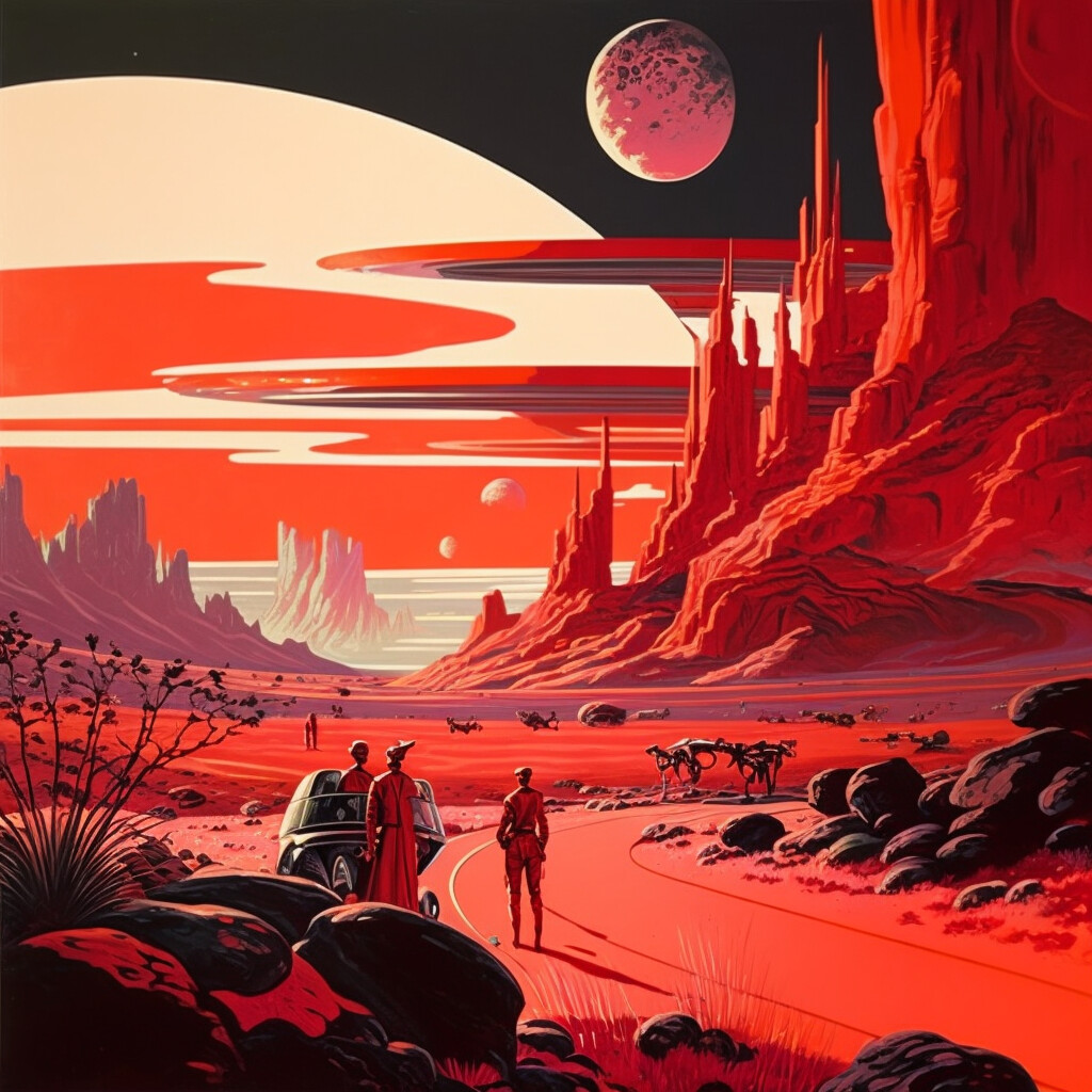 ArtStation - Retrofuturistic landscape art 40