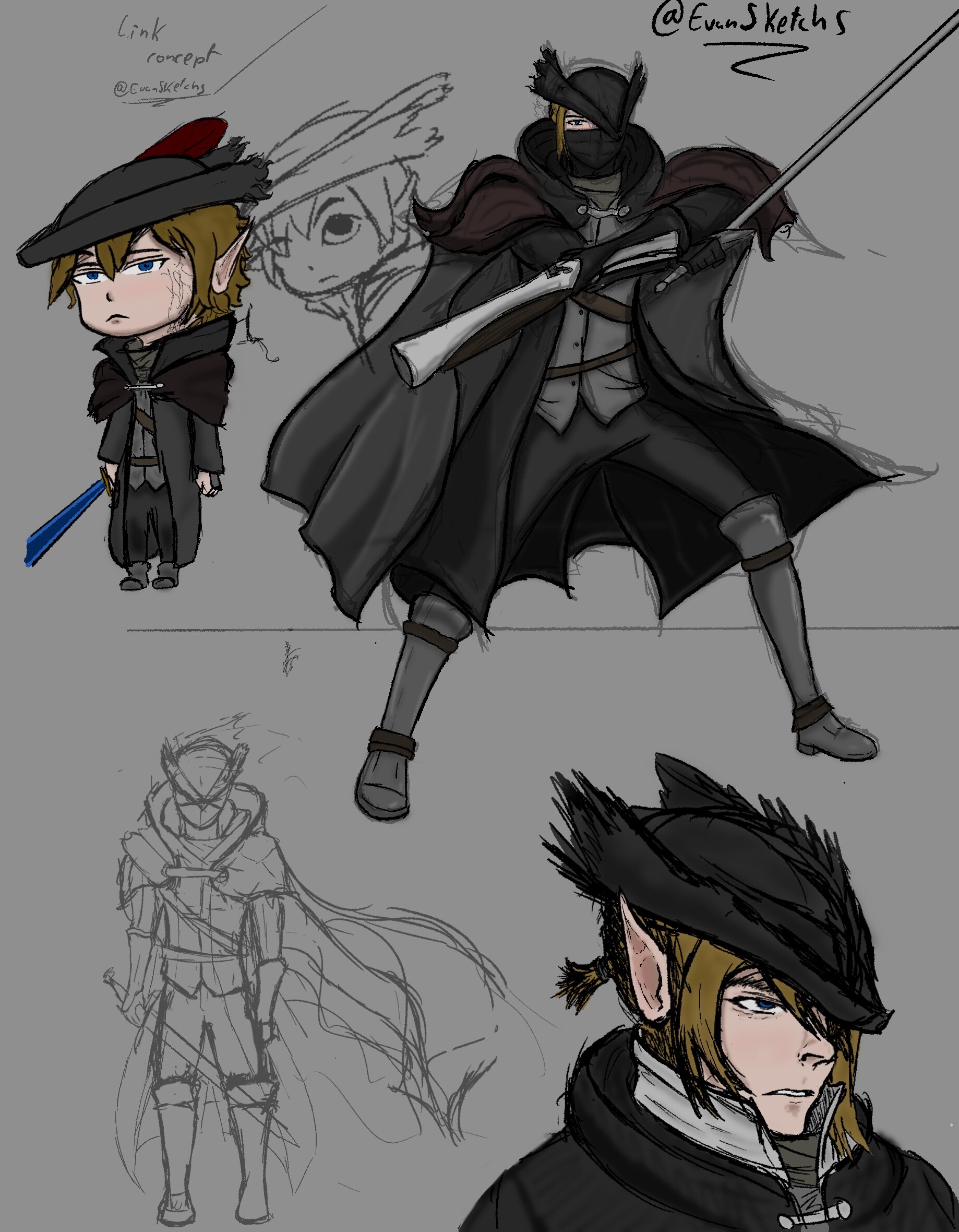 ArtStation - Link bloodborne Concept art