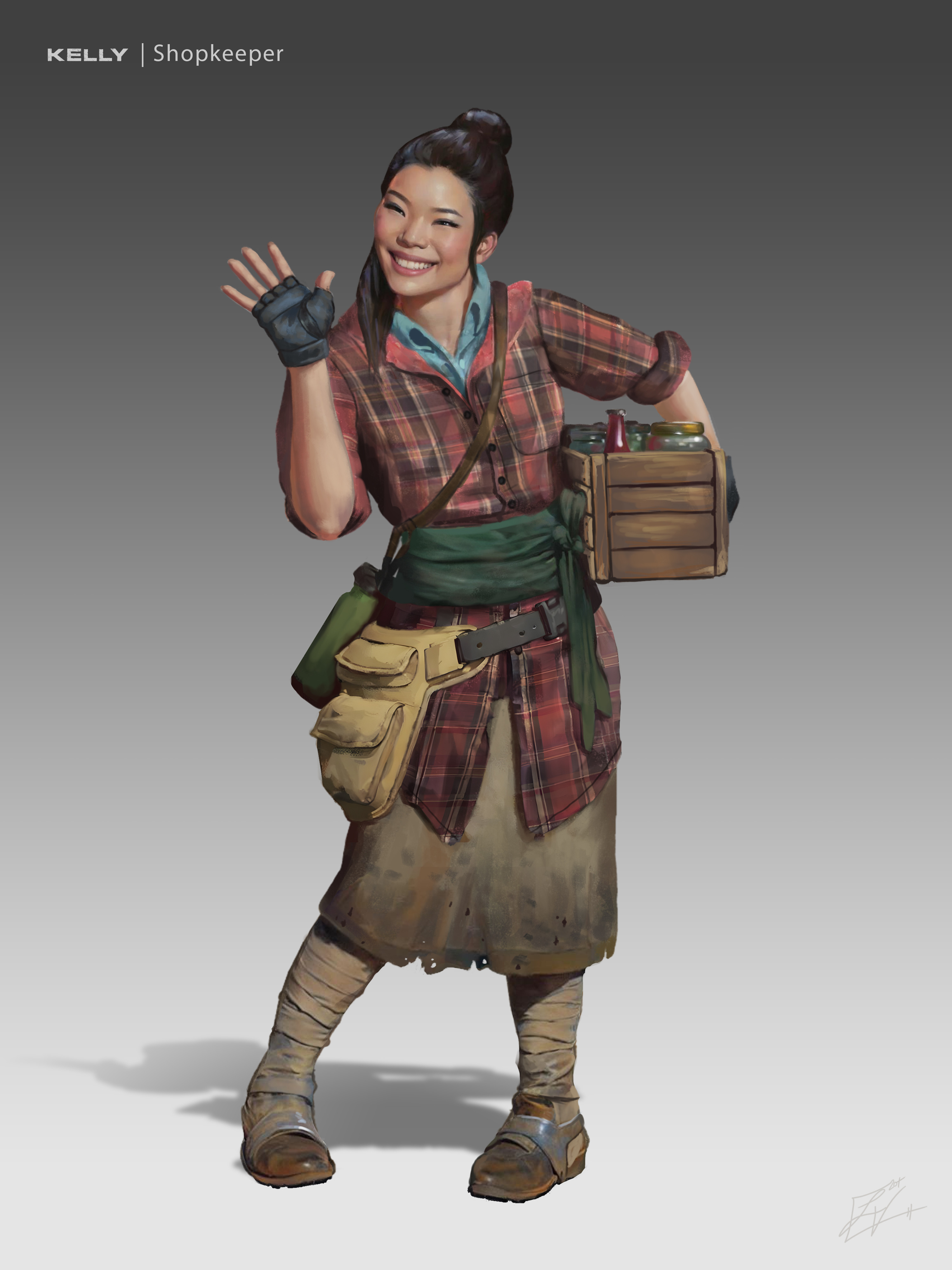 Lucas Ventura - Kelly - Post-apocalyptic NPC (An Experiment)