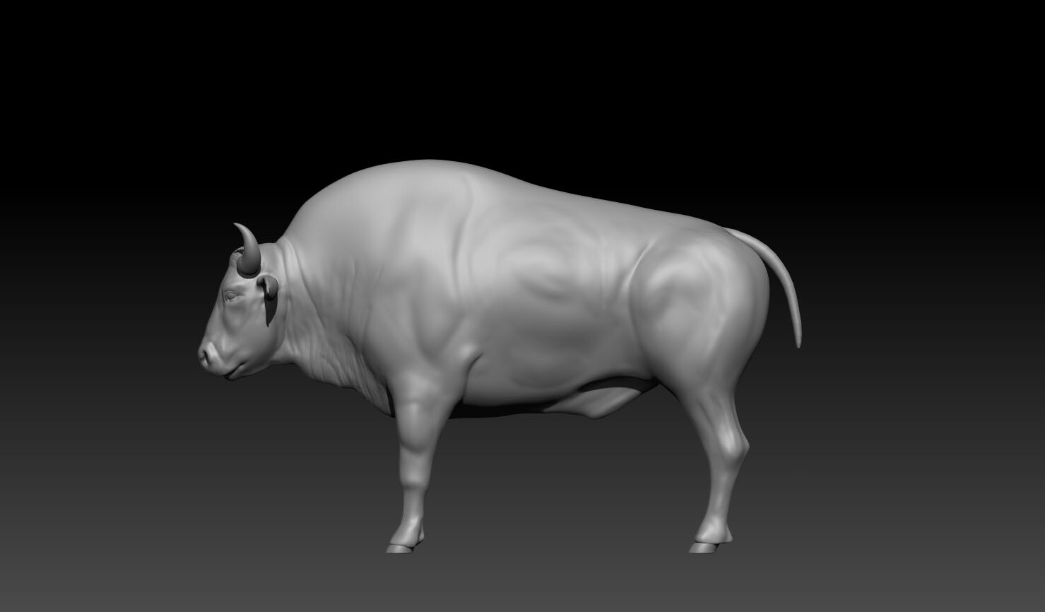 ArtStation - bison hairless sculpt