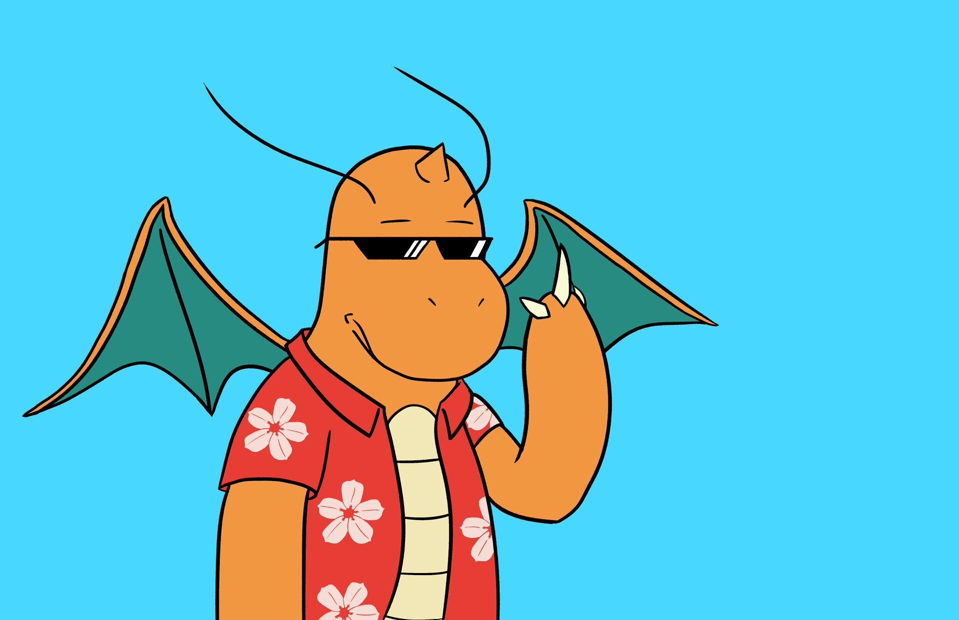 ArtStation - Vacation Dragonite