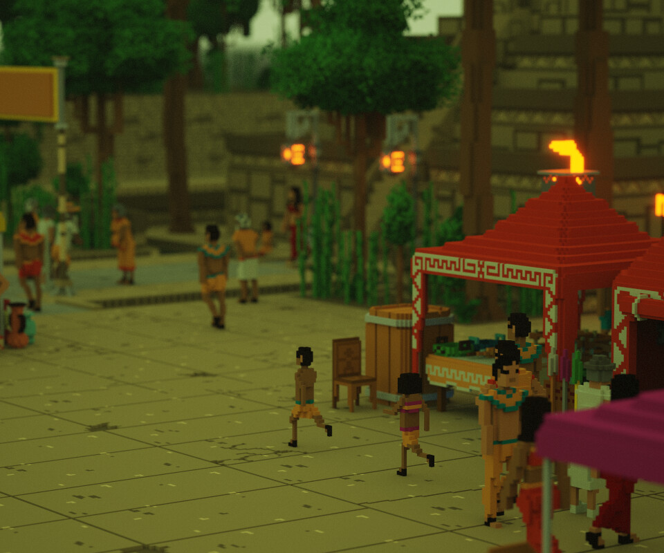 LucH - Aztec Market Place with Pokemons