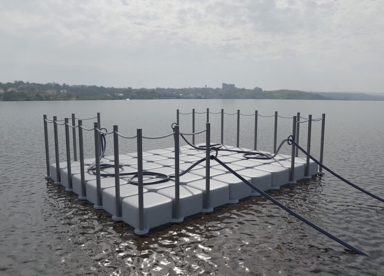 ArtStation - Realistic 3D Floating platform