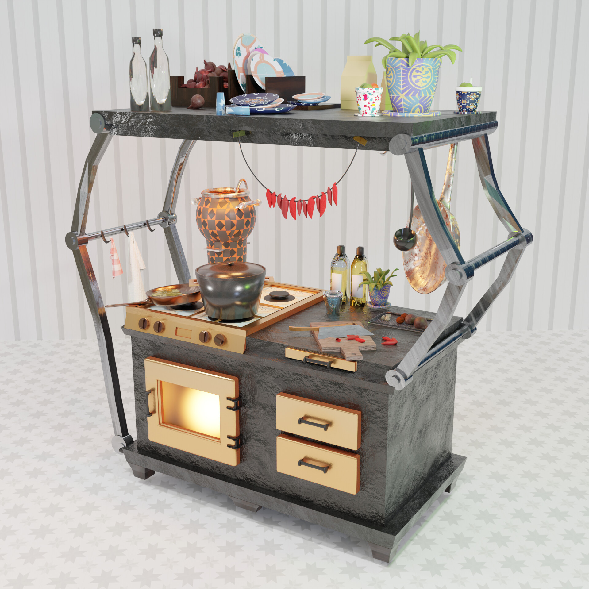 ArtStation - Mini Kitchen