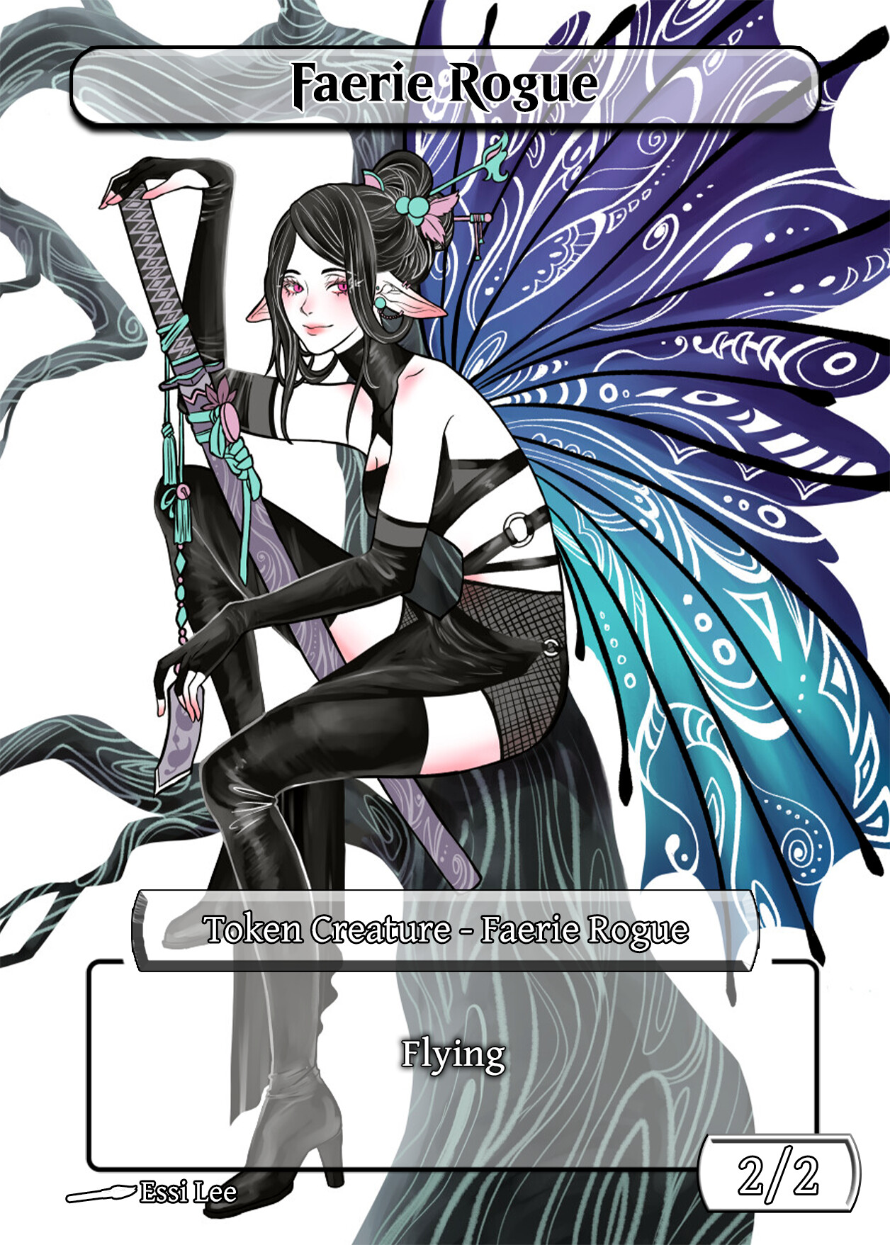ArtStation - [MTG] Faerie Rogue Token 2 - Etsy shop