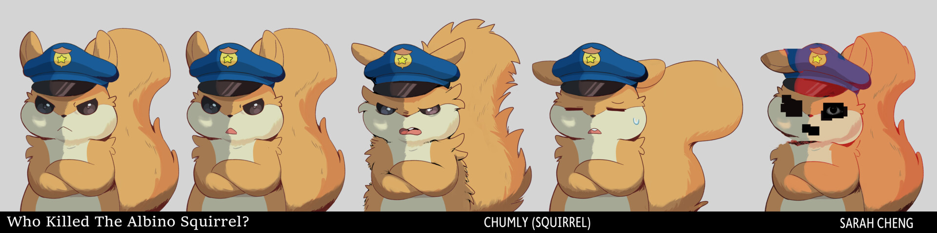 Sarah Cheng - Who Killed the Albino Squirrel? Game Art