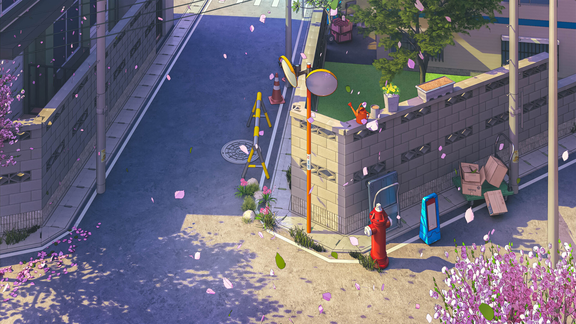 Omorphia Visual - A street scene in Japan