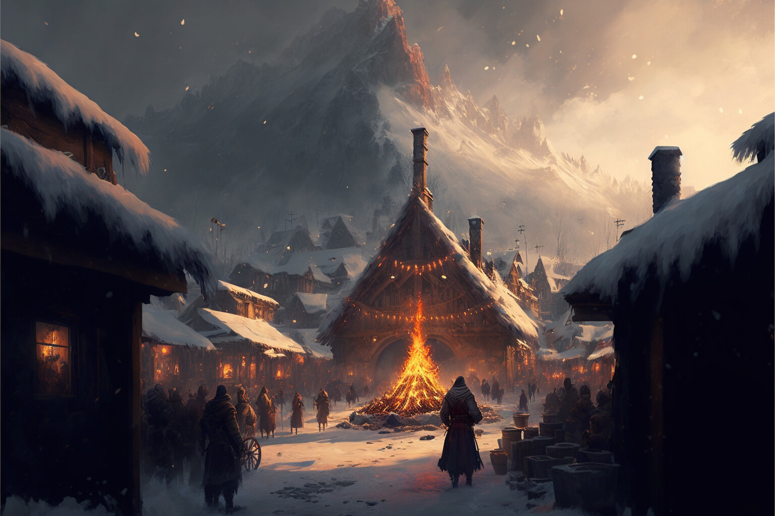 Morvold Press - Battlemap | Bryn Shander Town Center | Icewind Dale ...