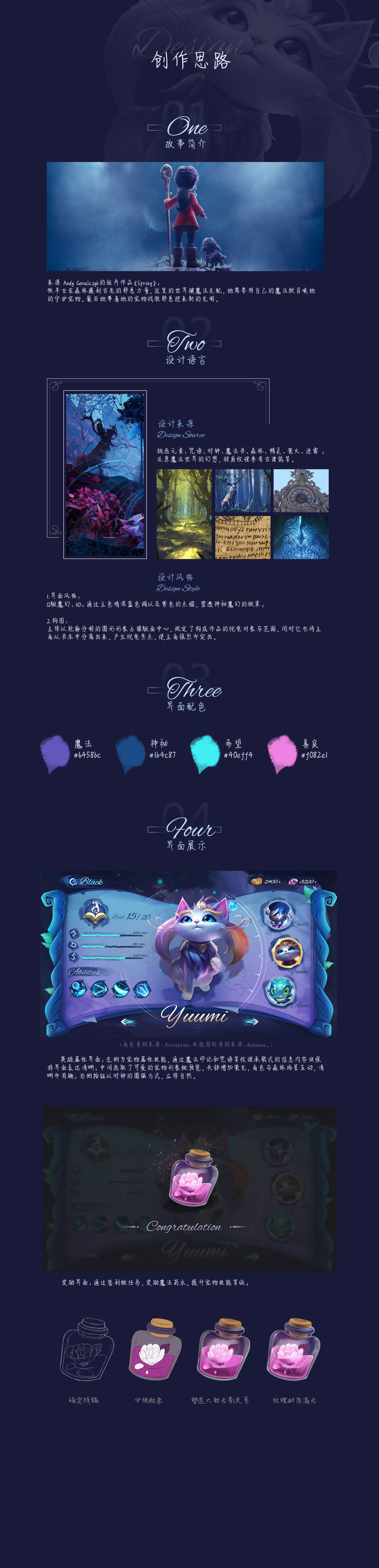 ArtStation - Game UI Magic spirit