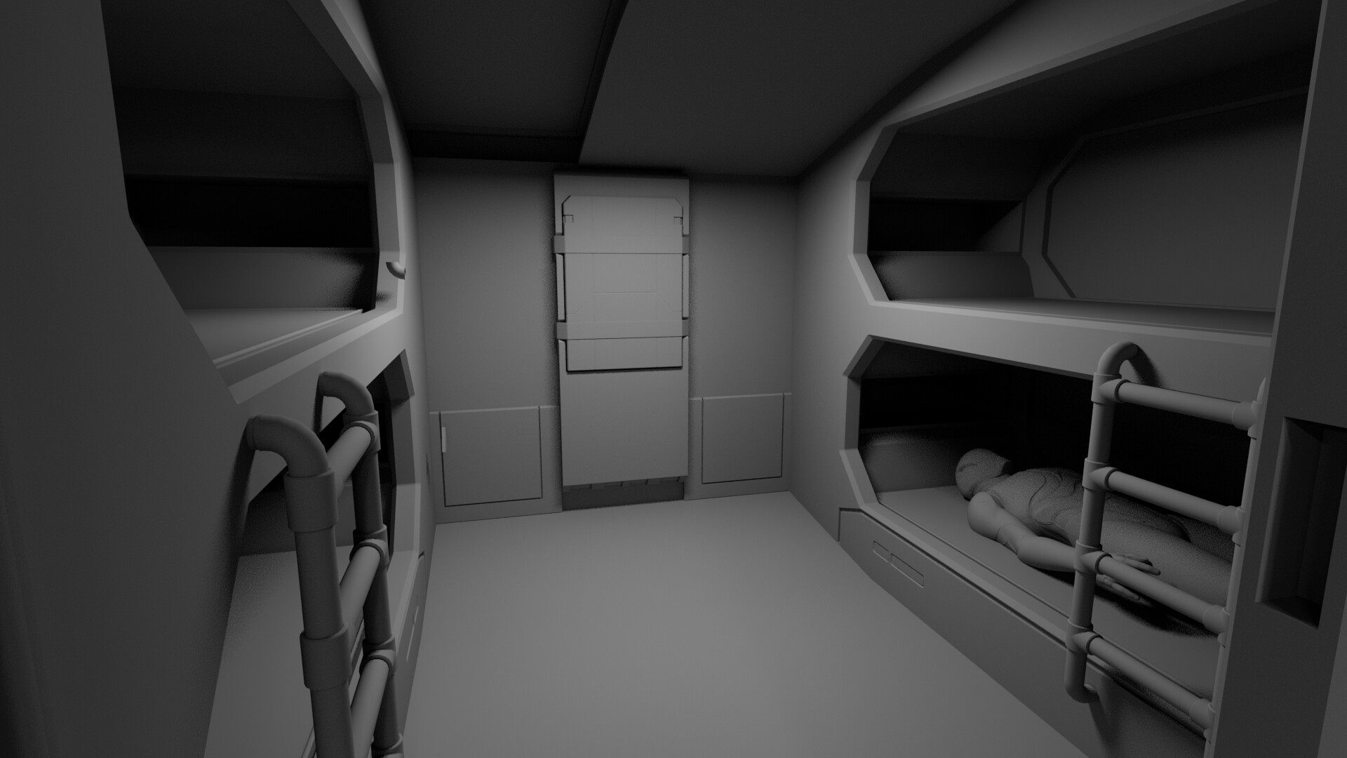 Thomas Stushnoff 3D portfolio - TA-1 Space Military Escort