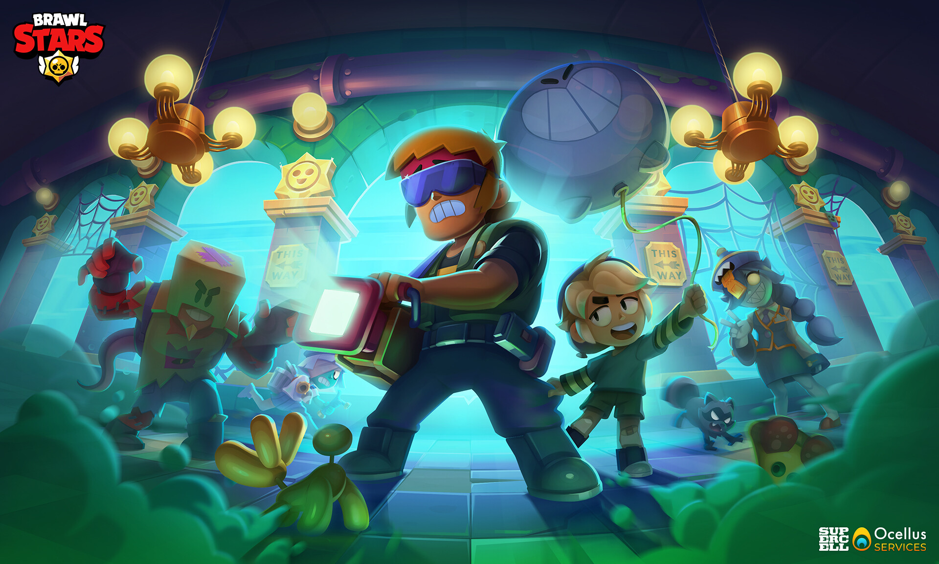 Ocellus - SERVICES - Brawl Stars - Season 15 Loading Screen: Ghost Train