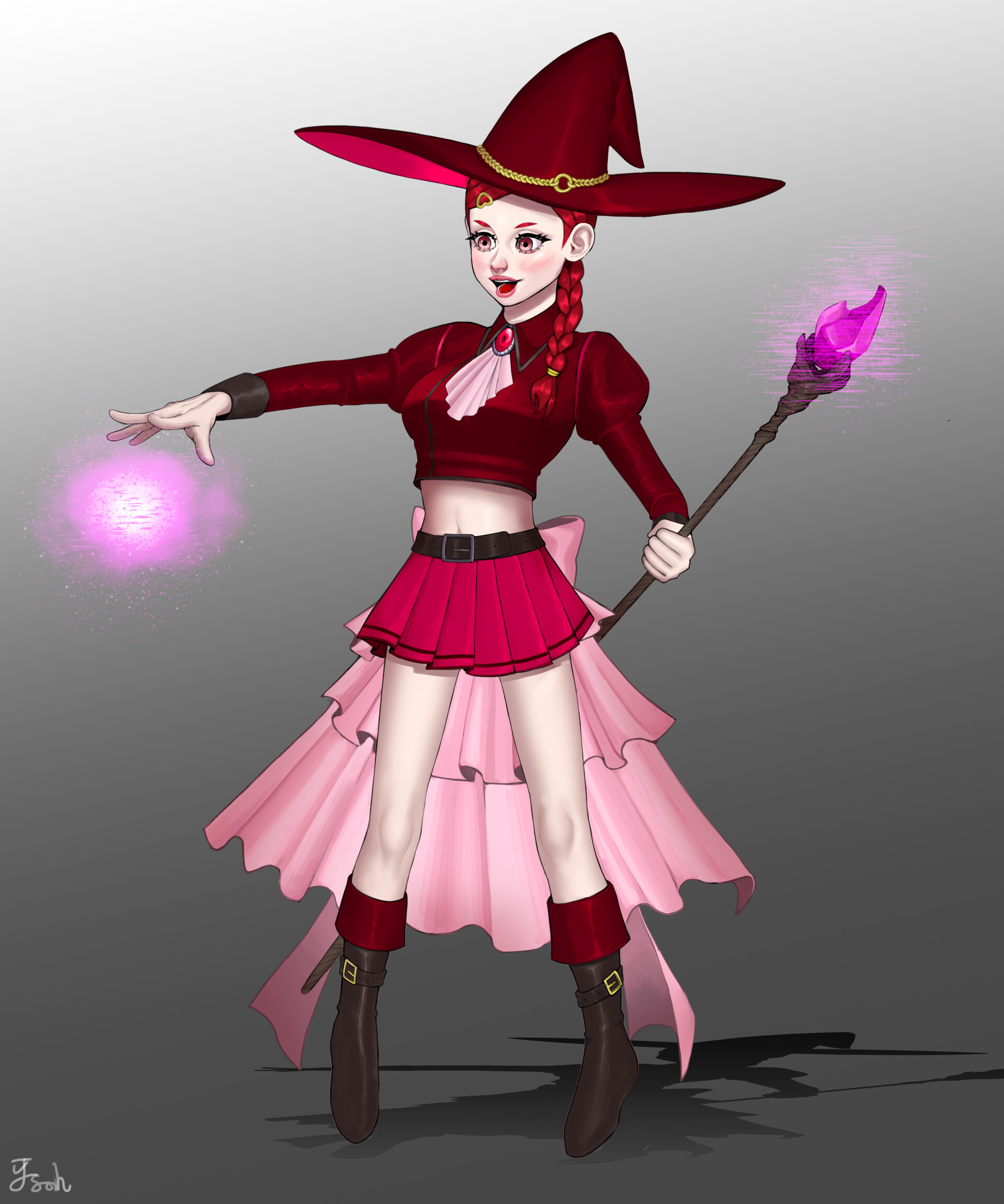 ArtStation - Red witch