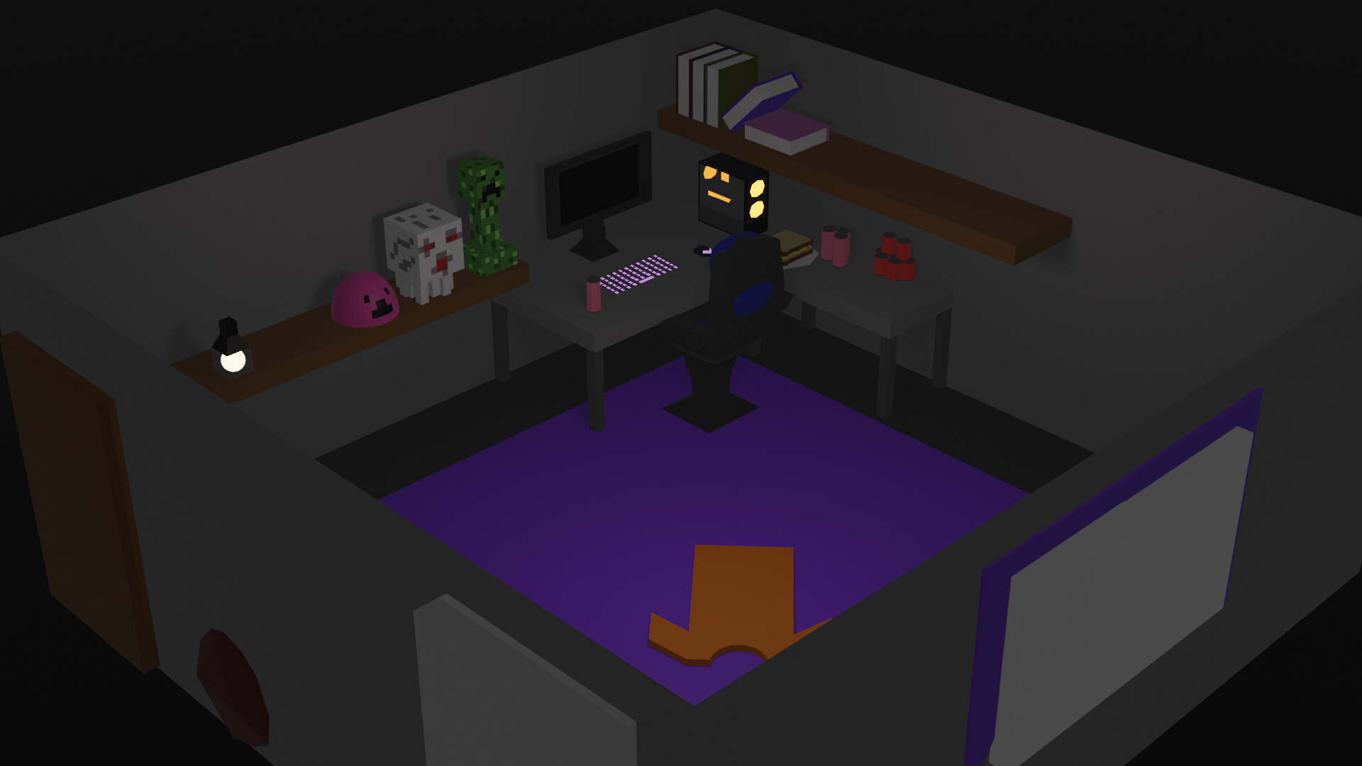 ArtStation - low-poly room