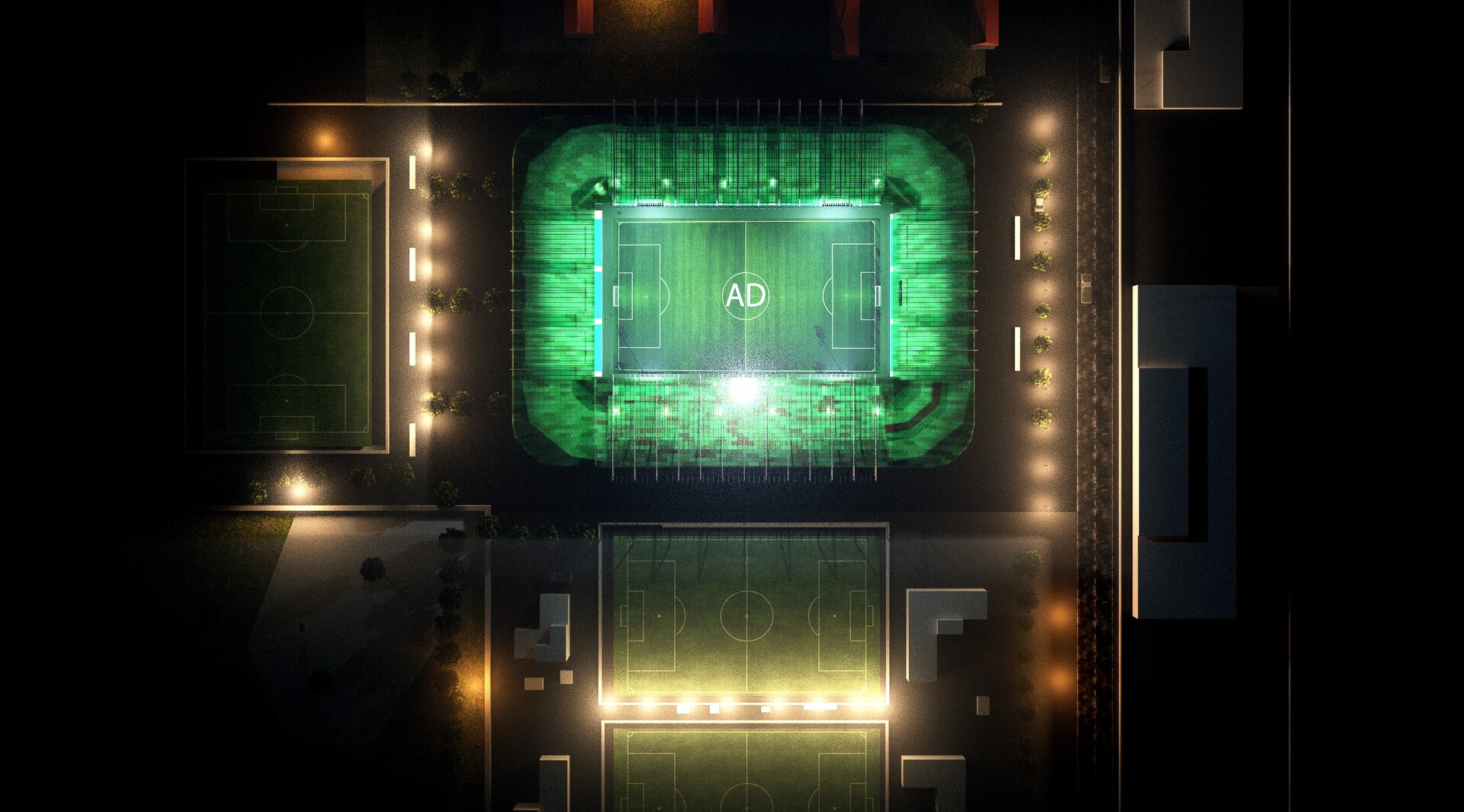 ArtStation - Football Stadium workflow