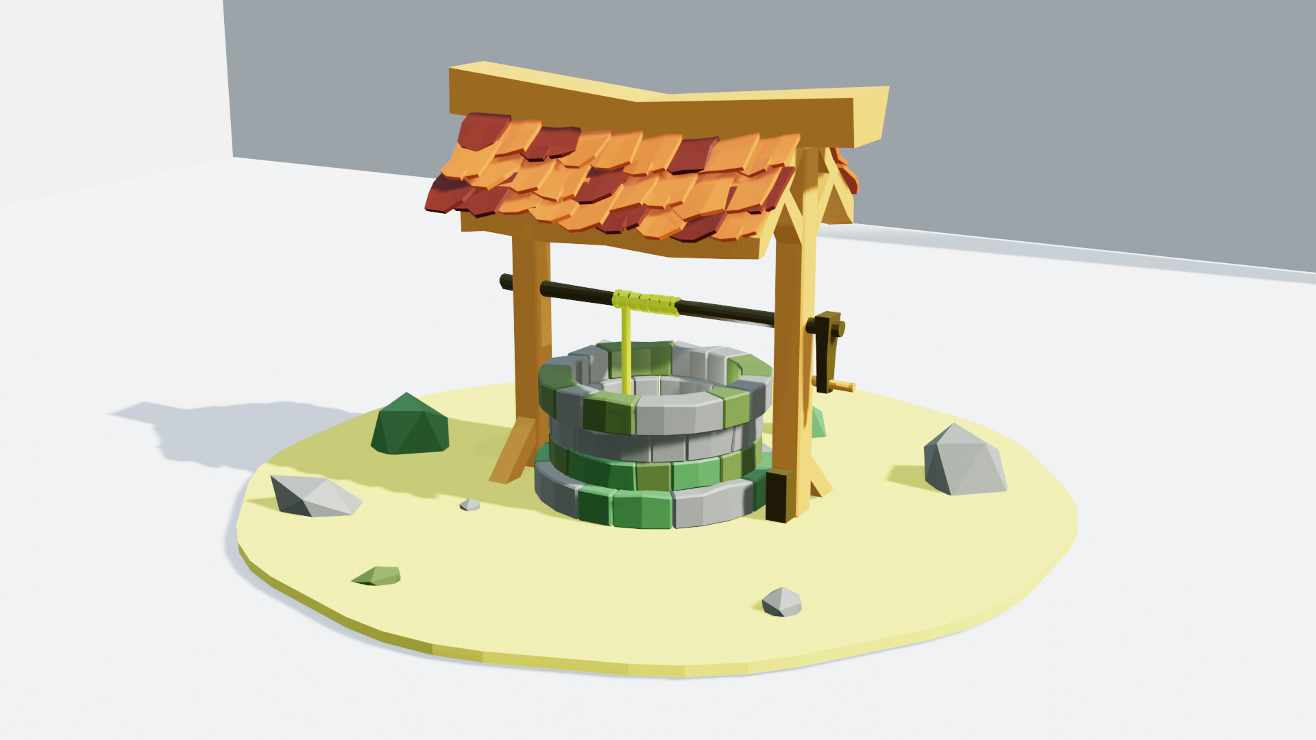 ArtStation - 3D water well