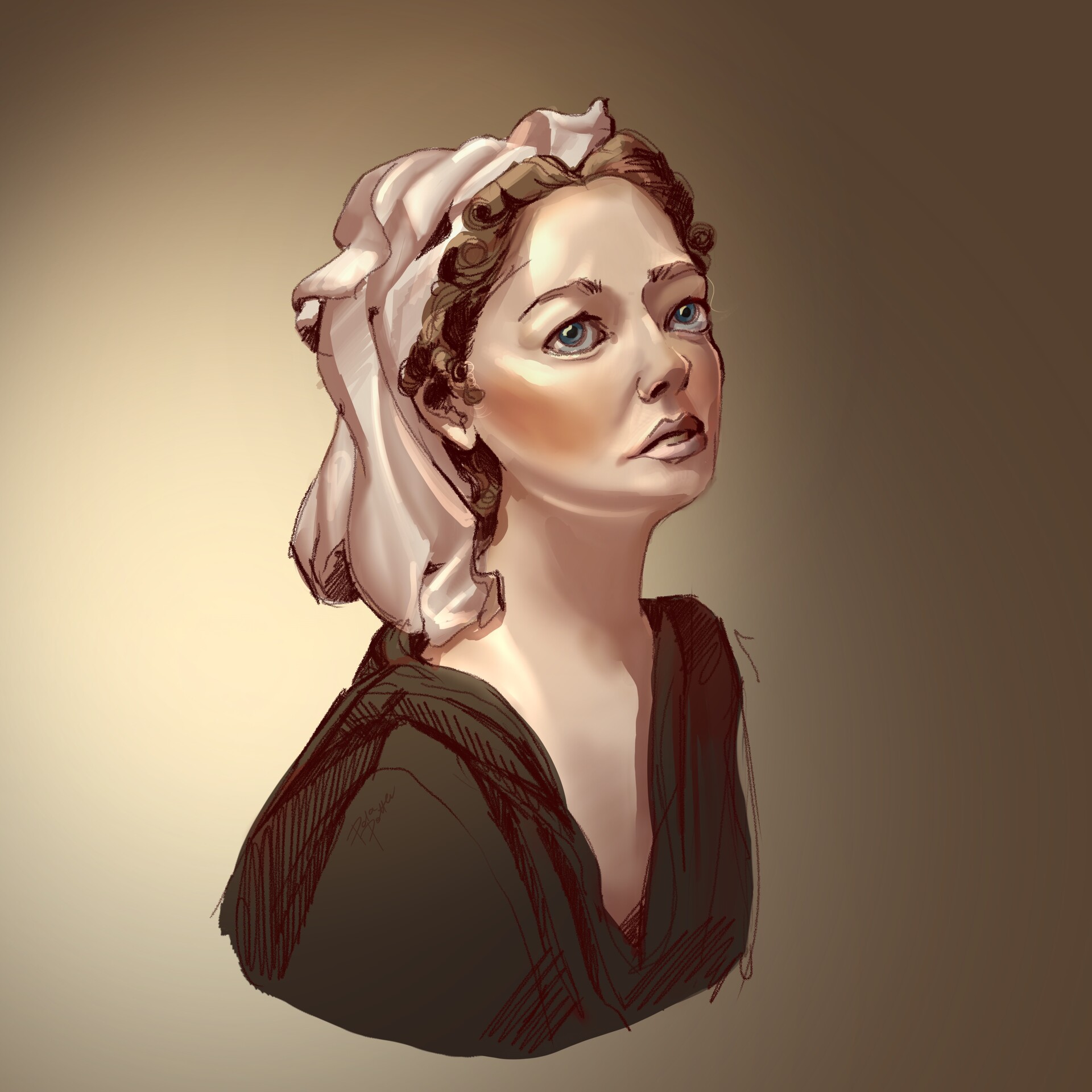 ArtStation - Portrait study - light and shadow