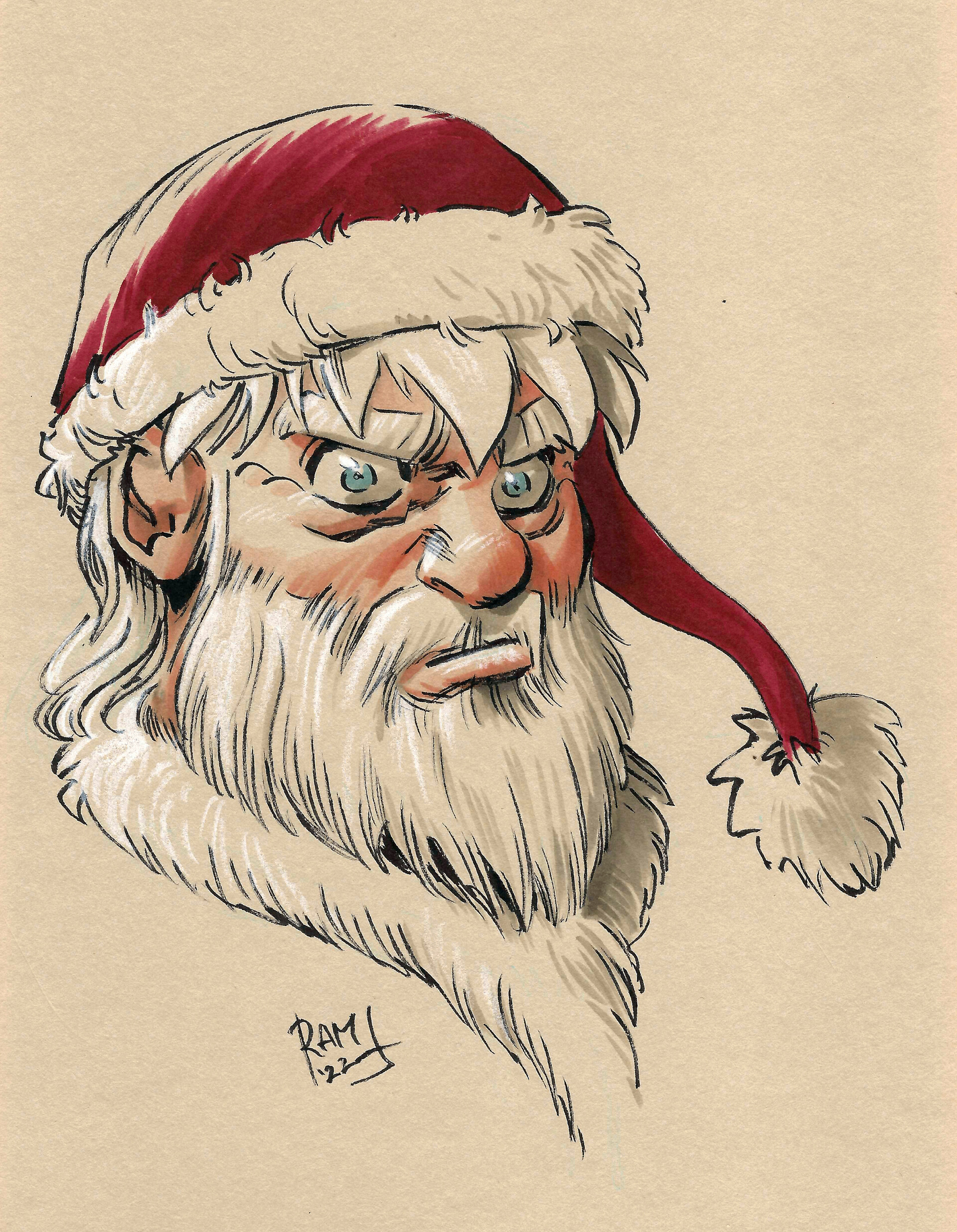 ArtStation - Santa Claus from Red Xmas comic series