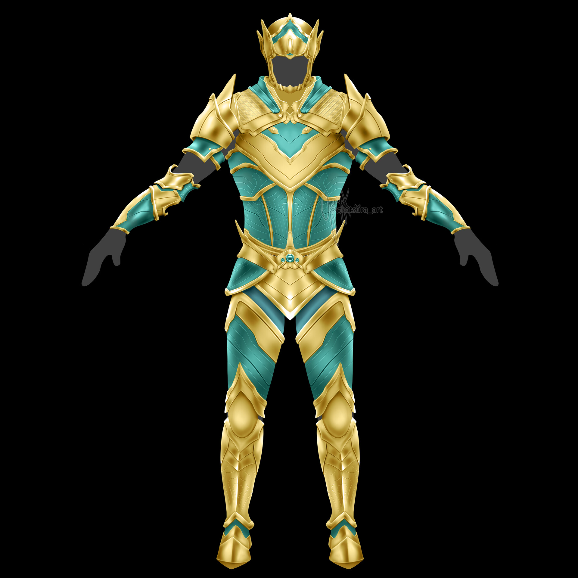 ArtStation - Knight Empire Mobile: Jade Armor
