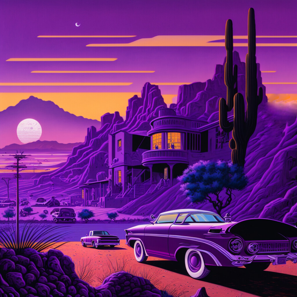 ArtStation - Retrofuturistic landscape art 69