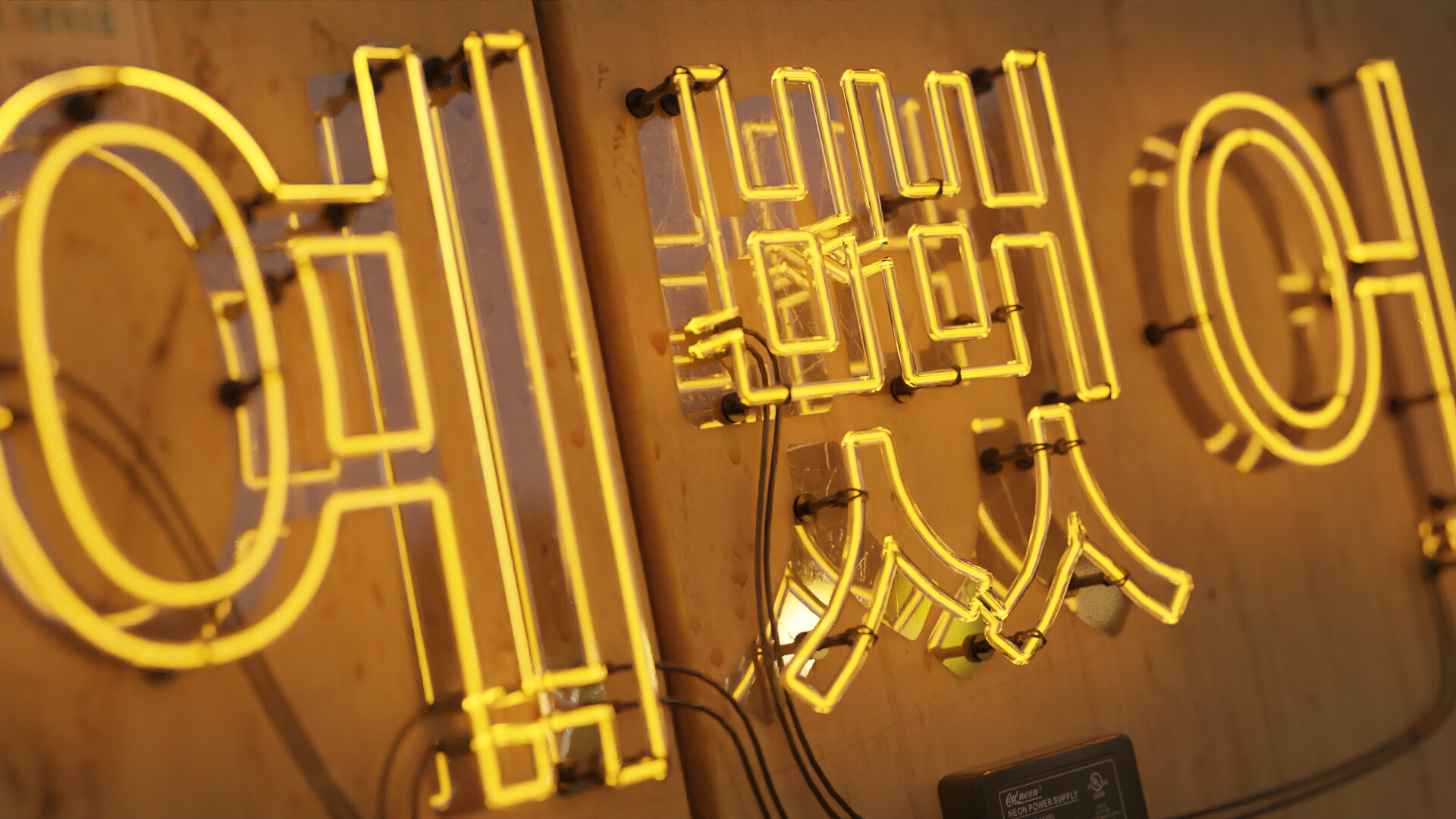 ArtStation - Korean Neon Sign