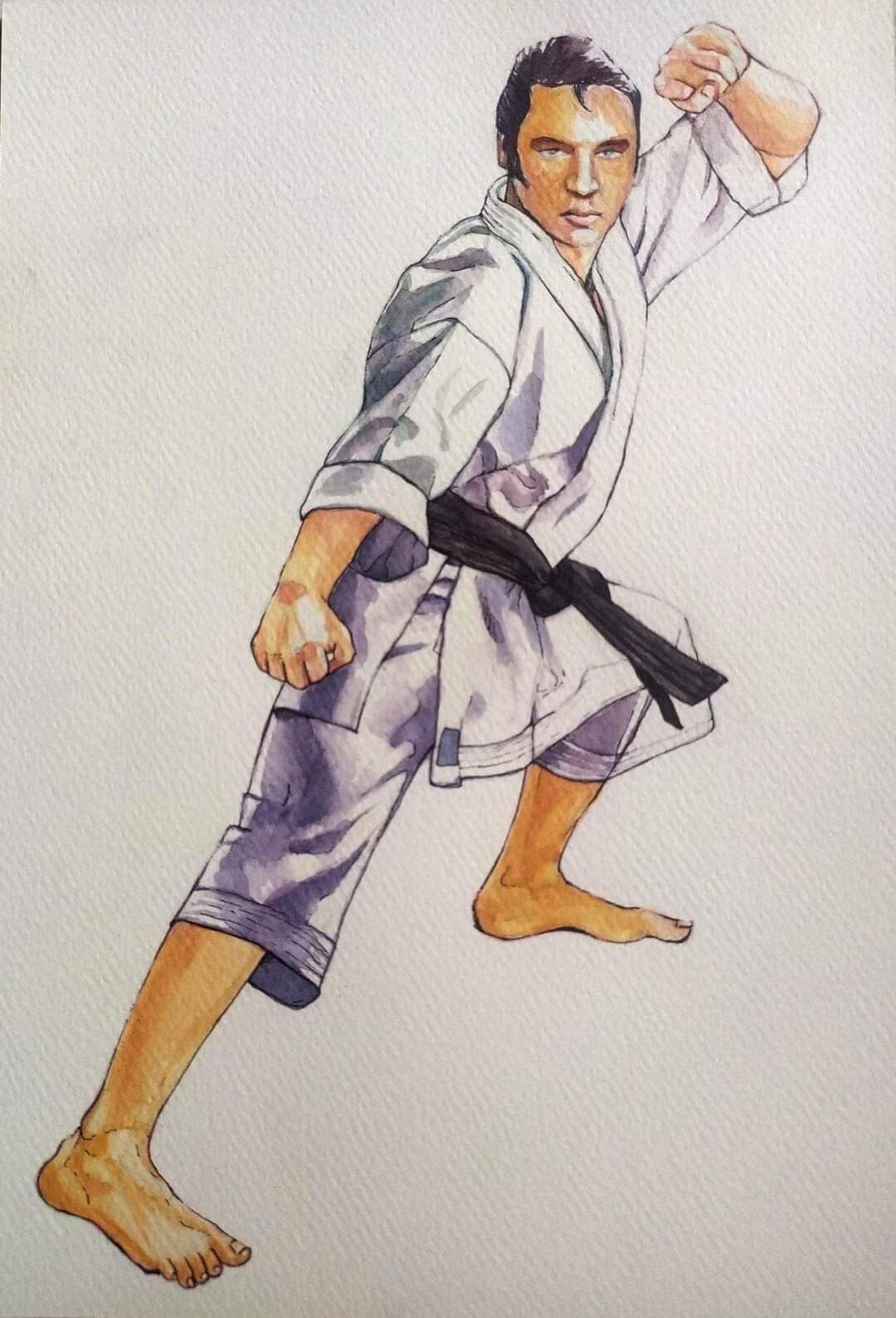 ArtStation - Recent commission from Jacksboro, Texas. Elvis doing ...