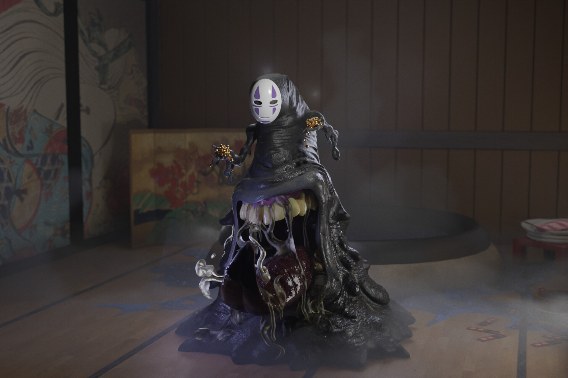 ArtStation - No Face from Spirited Away