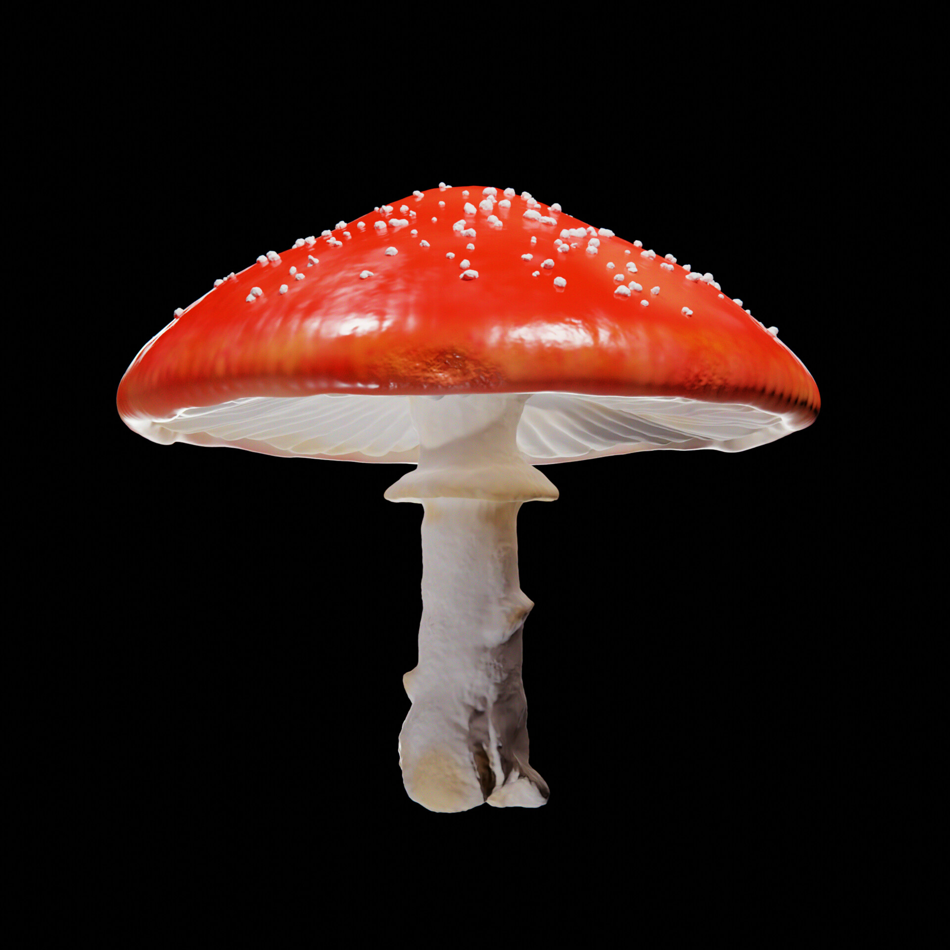 ArtStation - Amanita Muscaria Prop Sculpture