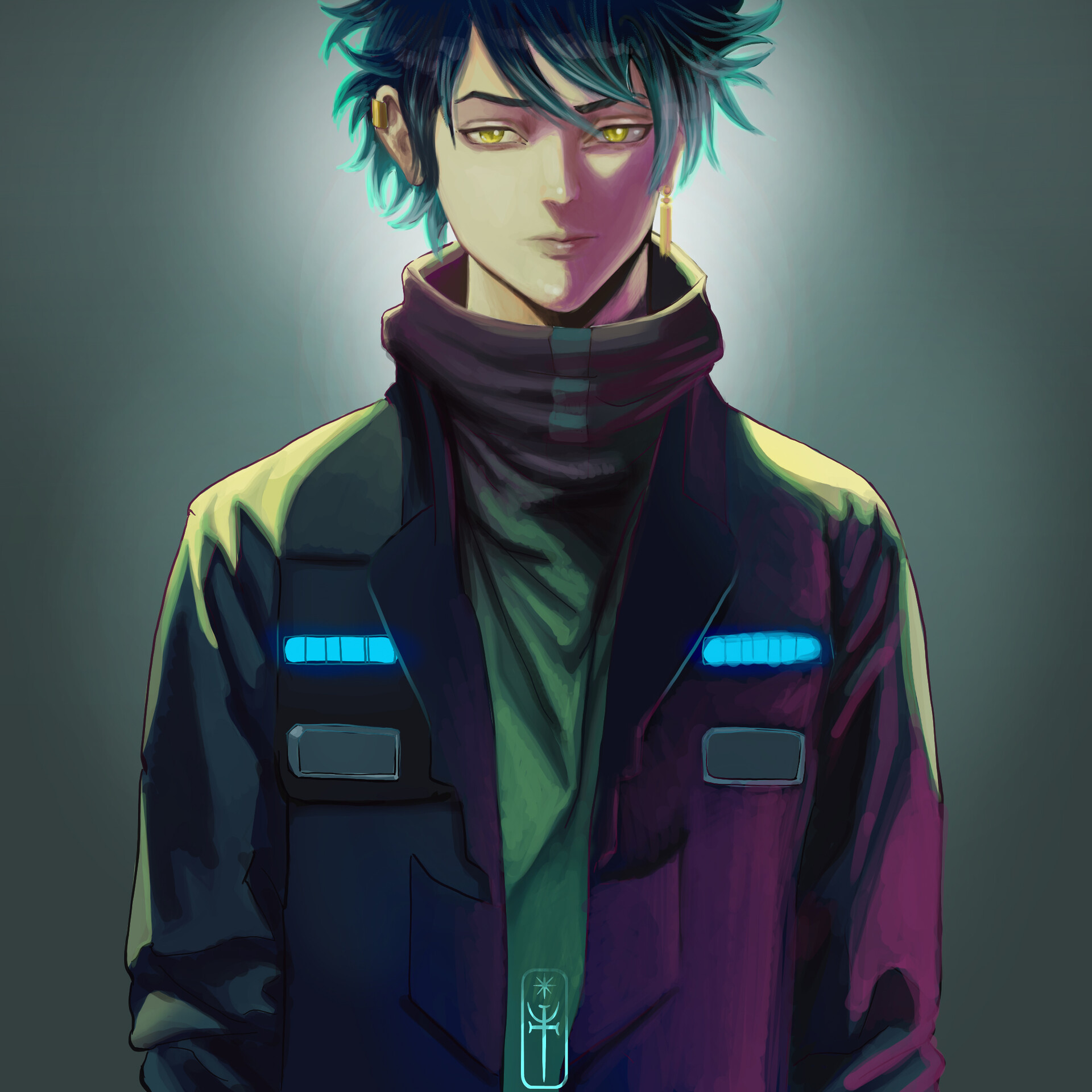 ArtStation - A Cyberpunk Dude