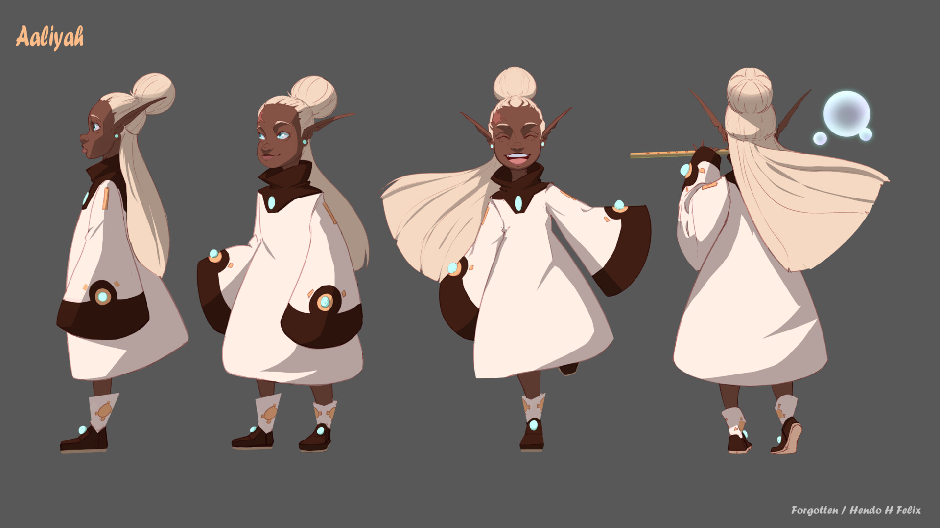 ArtStation - Aaliyah - Character sheet & Turnaround