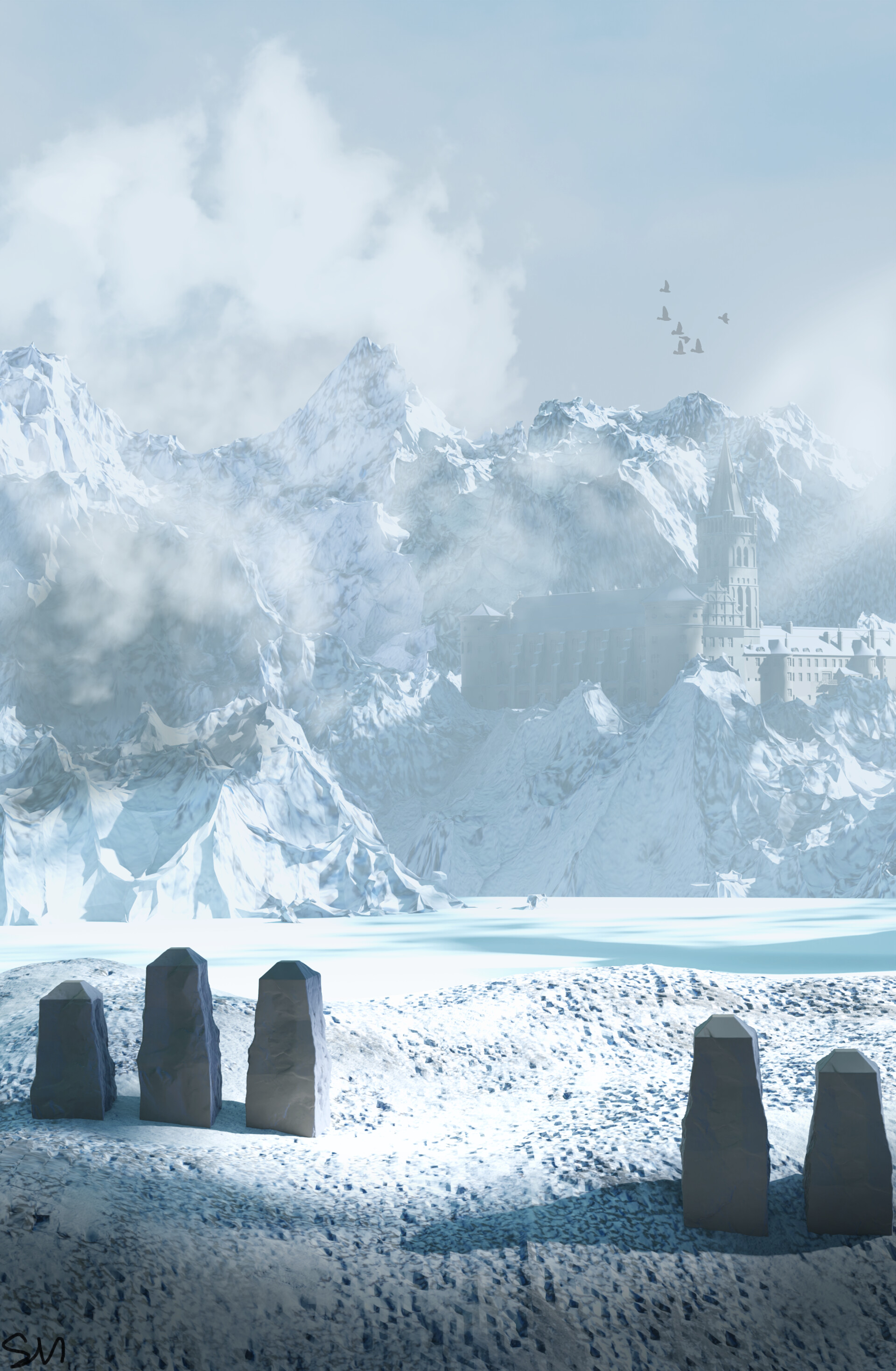 ArtStation - Snowy Landscape