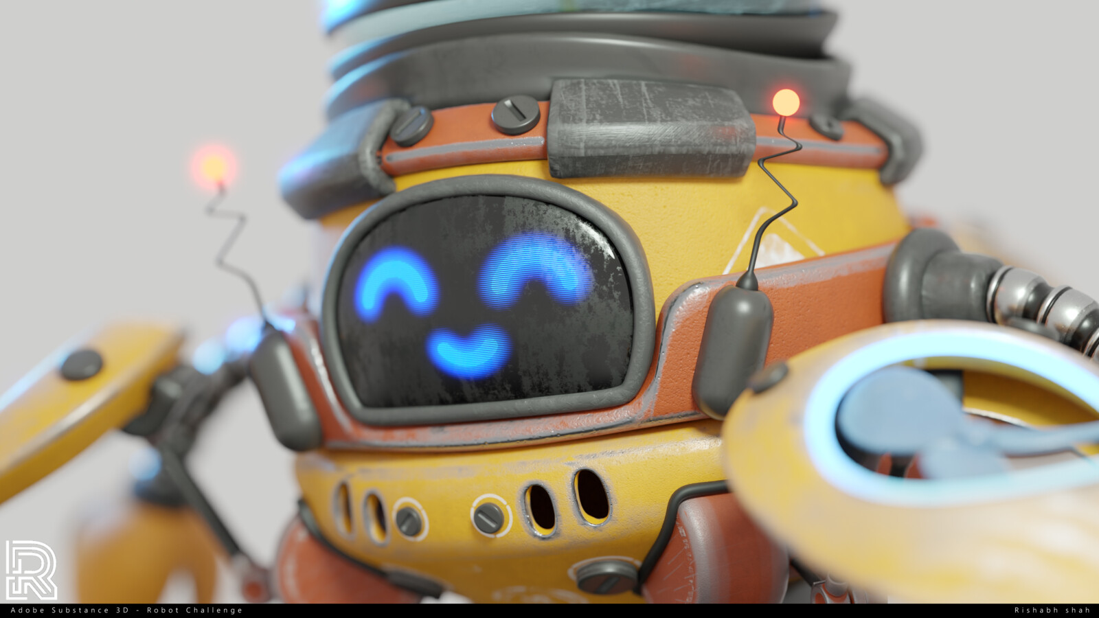 Rishabh Shah - PLANT_i // Adobe Substance 3D - Robot Challenge