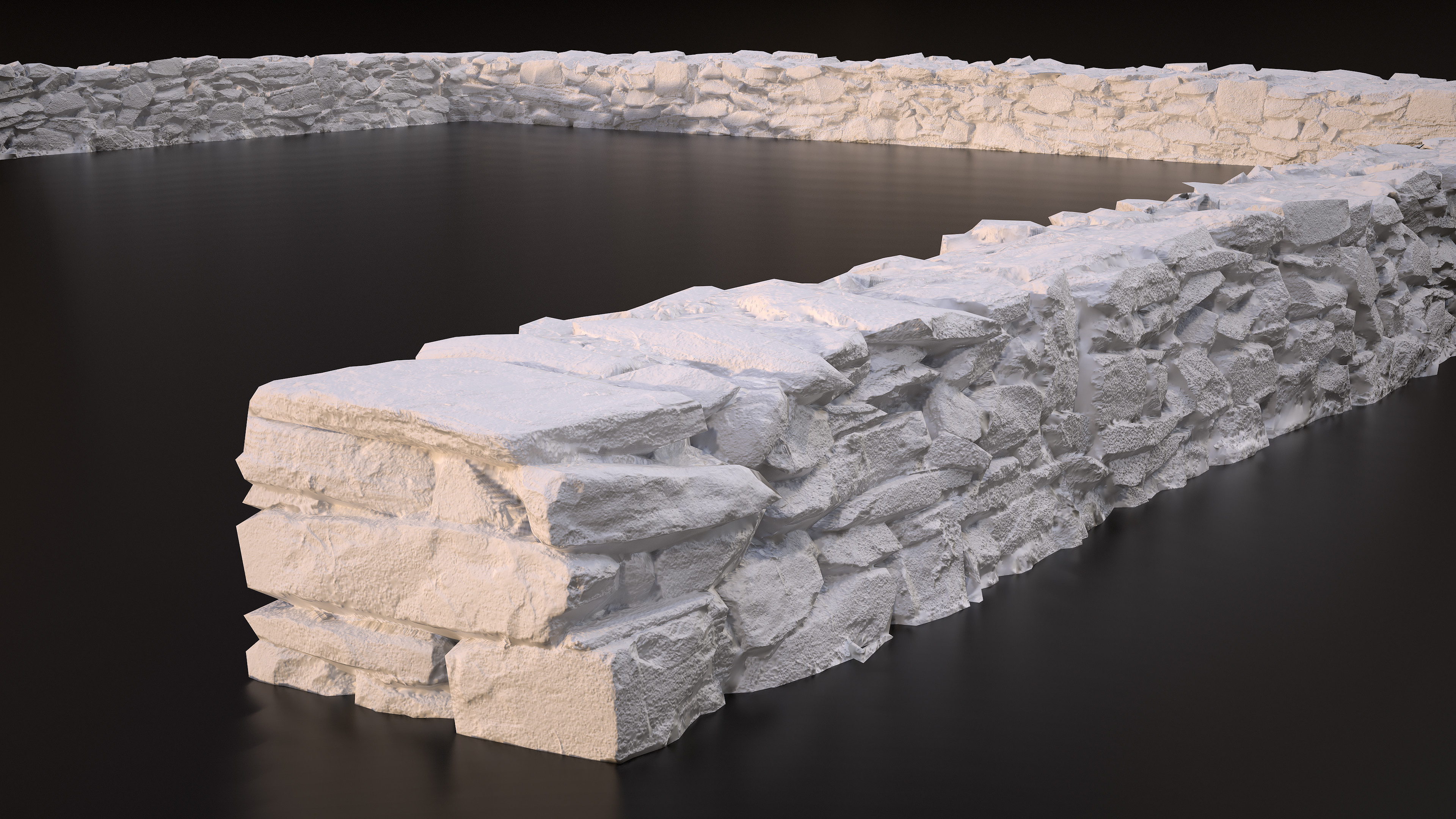 Jordon Britz - Photoscanned Stone Wall - Game Ready