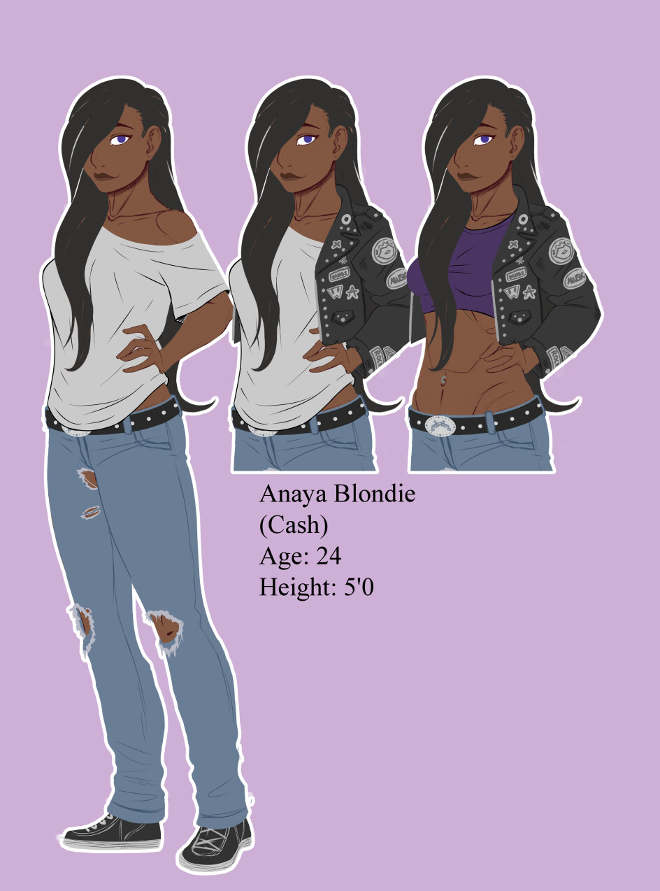 ArtStation - Anaya Blondie WIP Sheet 01