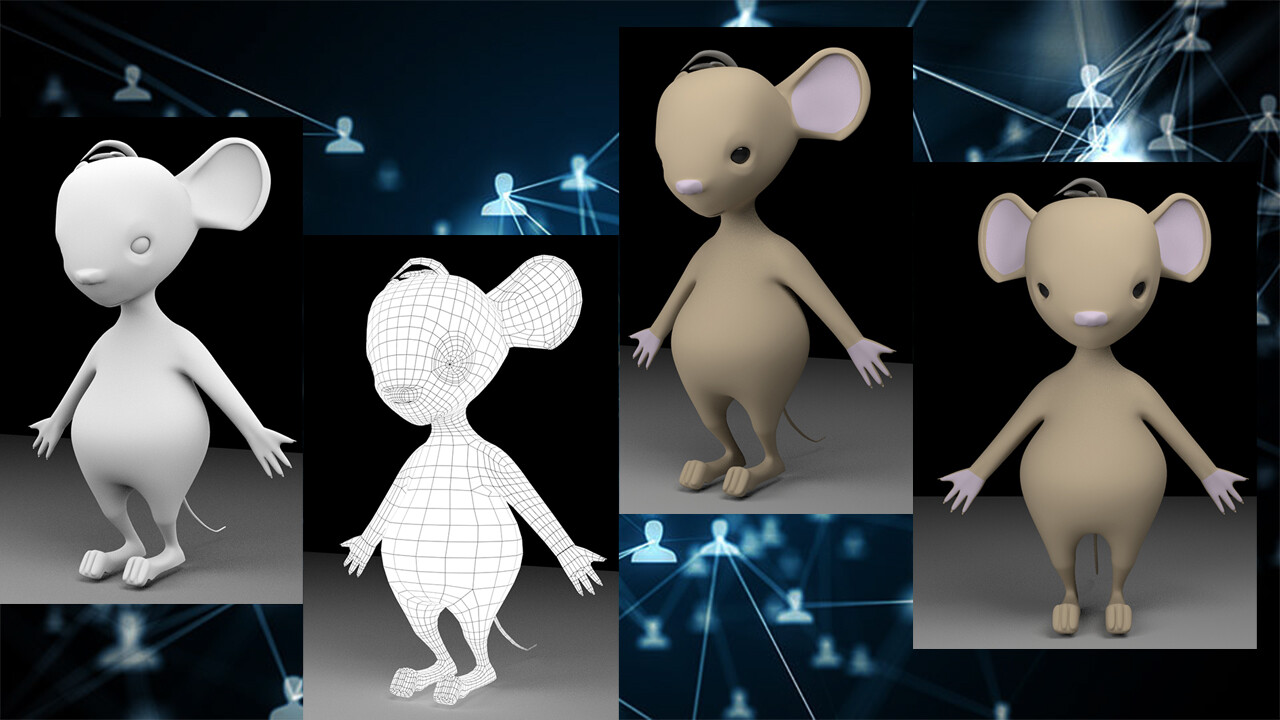 ArtStation - Mouse cartoon charater