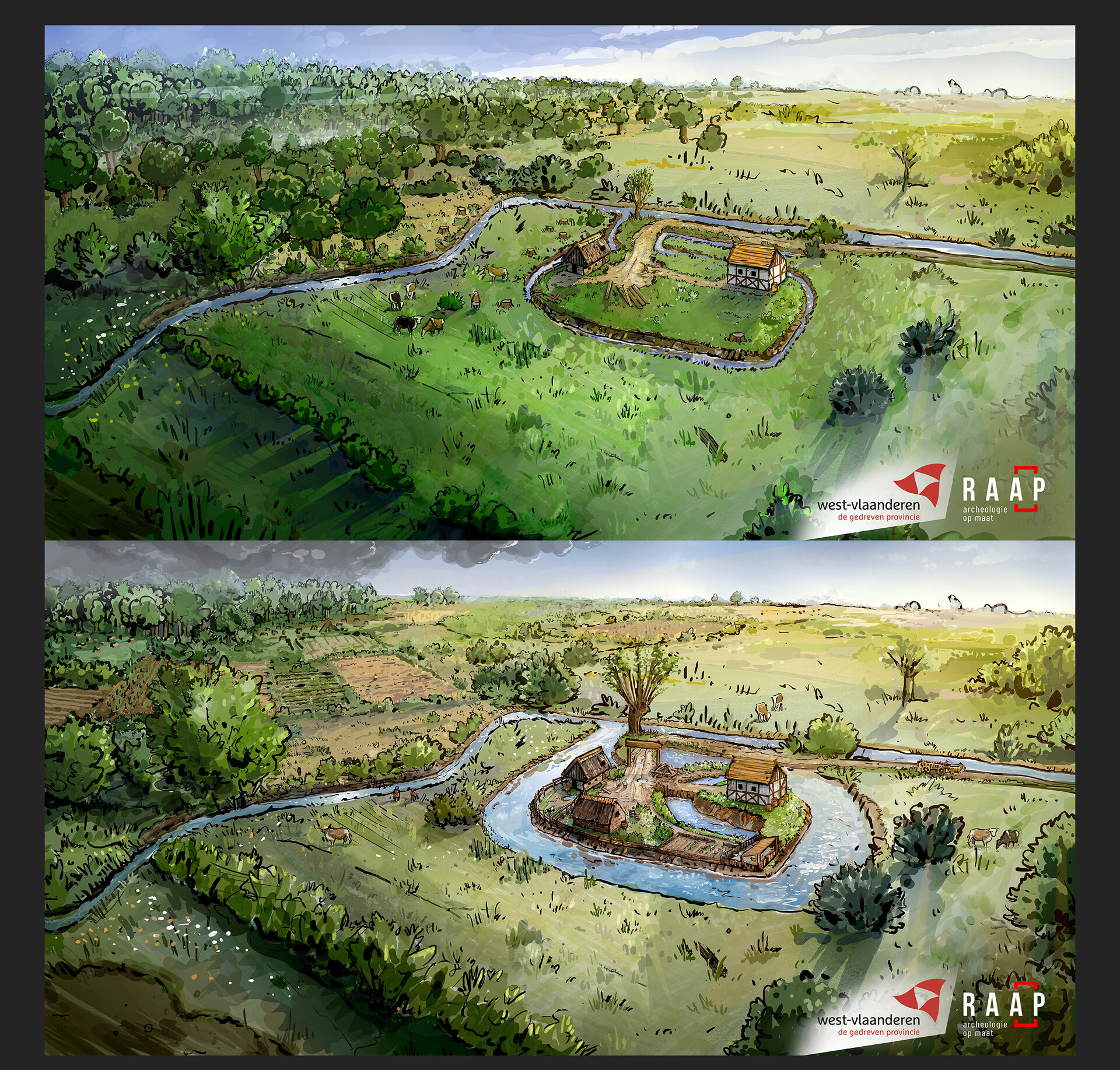 ArtStation - Digital archaeological reconstruction drawings