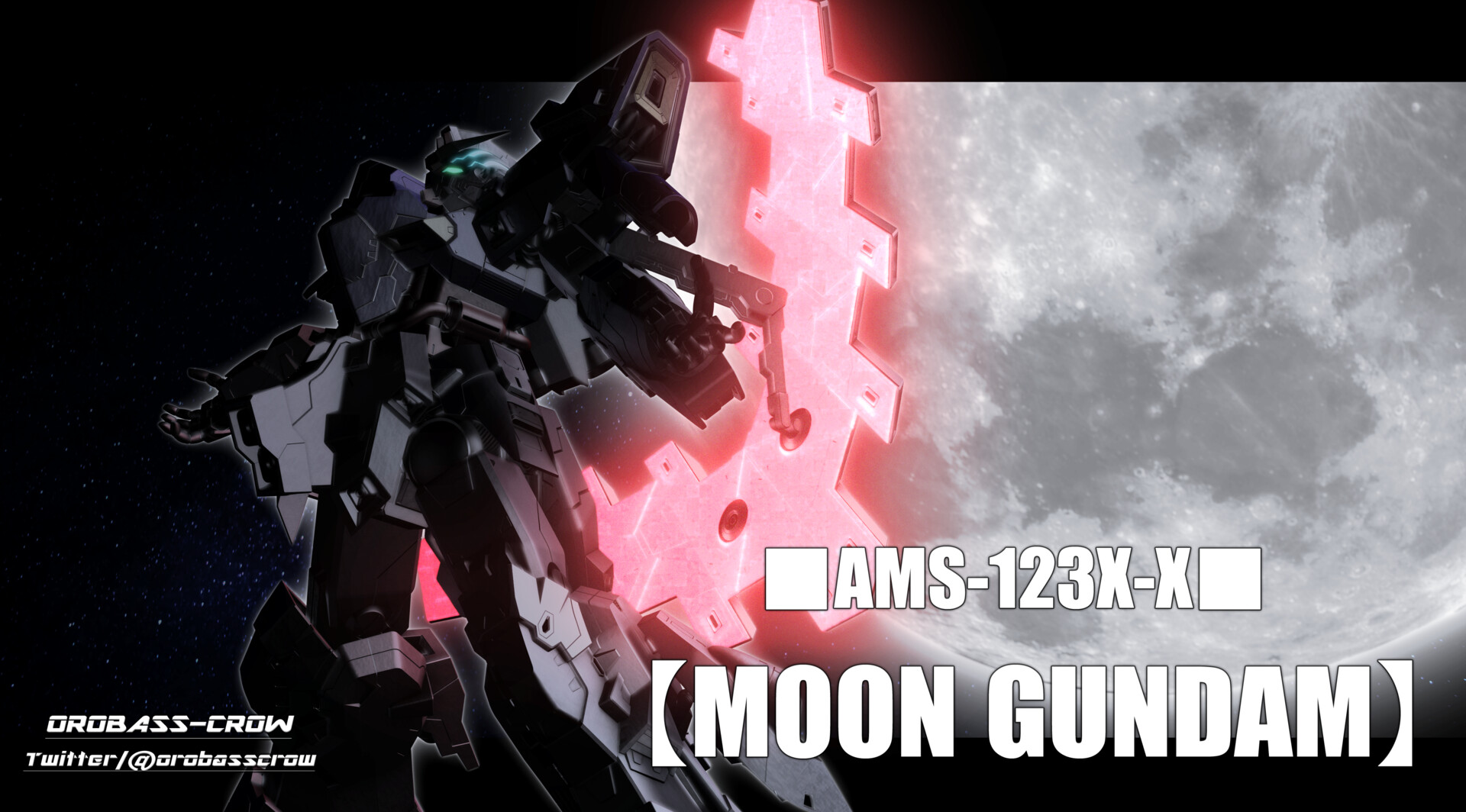 ArtStation - 3D MODEL 【AMS-123X-X MOON GUNDAM】