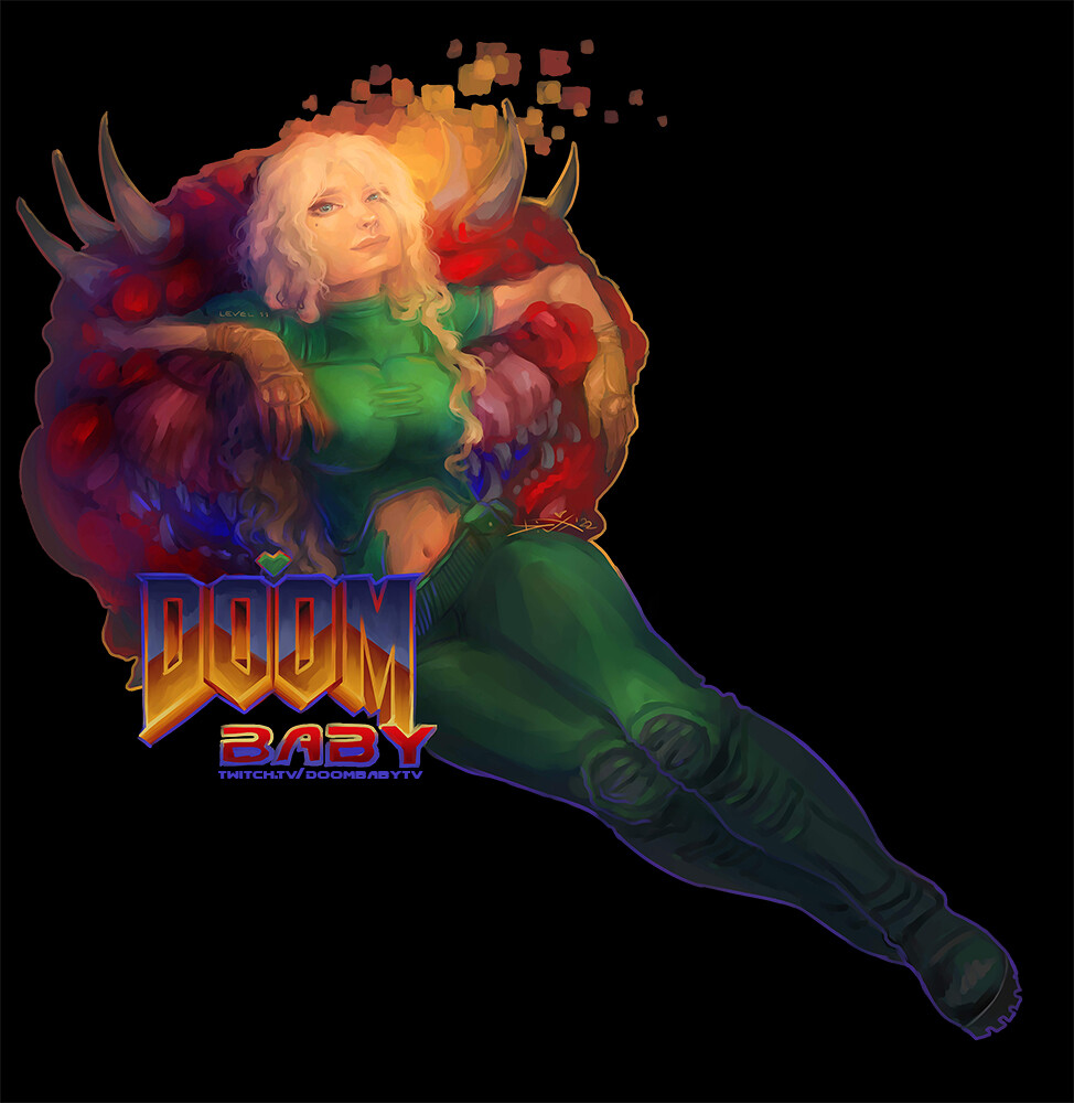 ArtStation - DOOM baby and Cacodemon