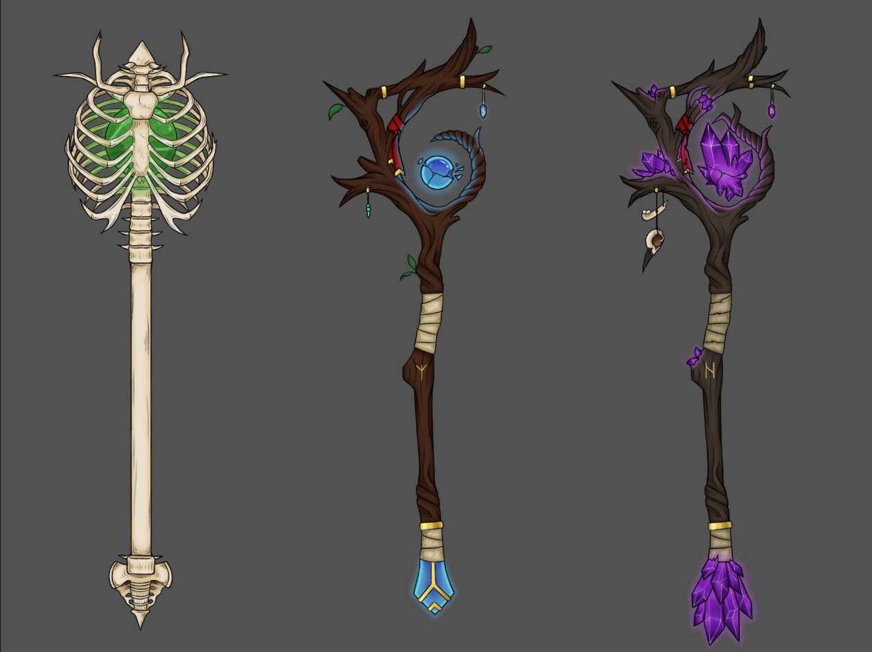ArtStation - Magic Staff Concepts