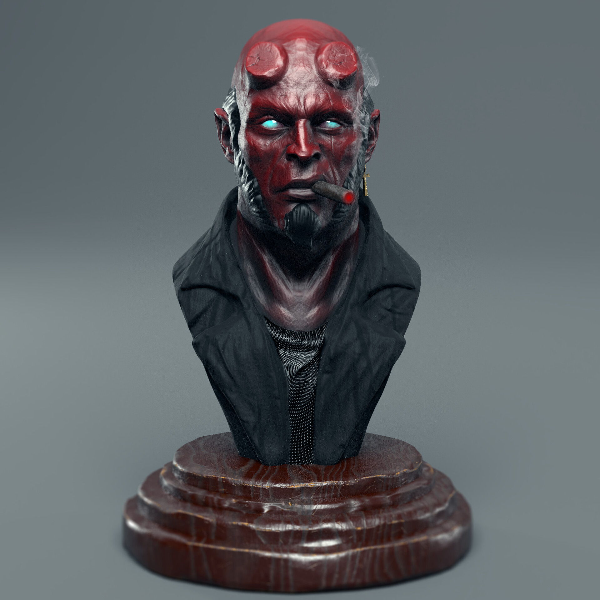 ArtStation - Hellboy bust
