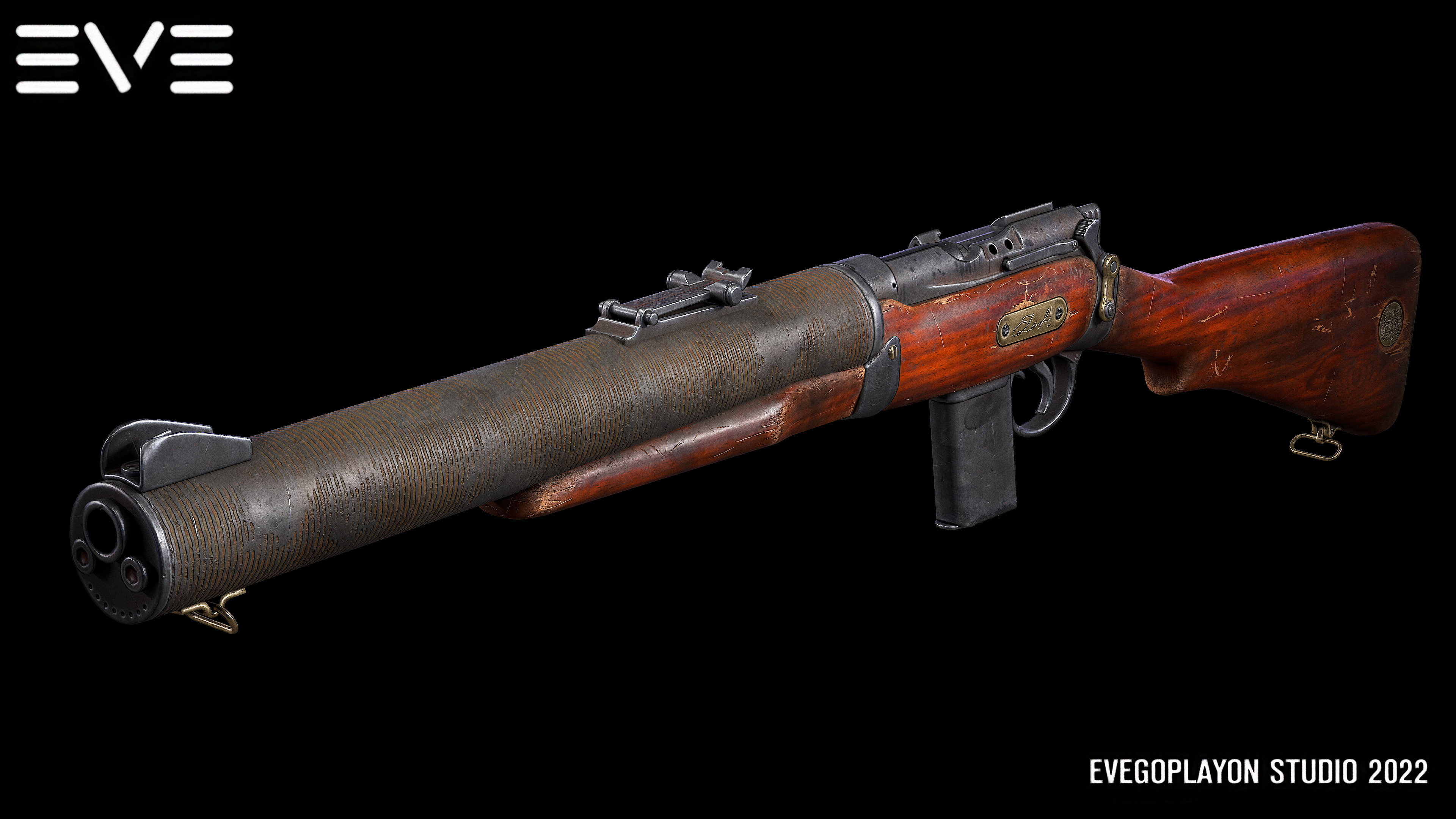 EVEGOPLAYON - De Lisle carbine - WW2 Asset Weapon