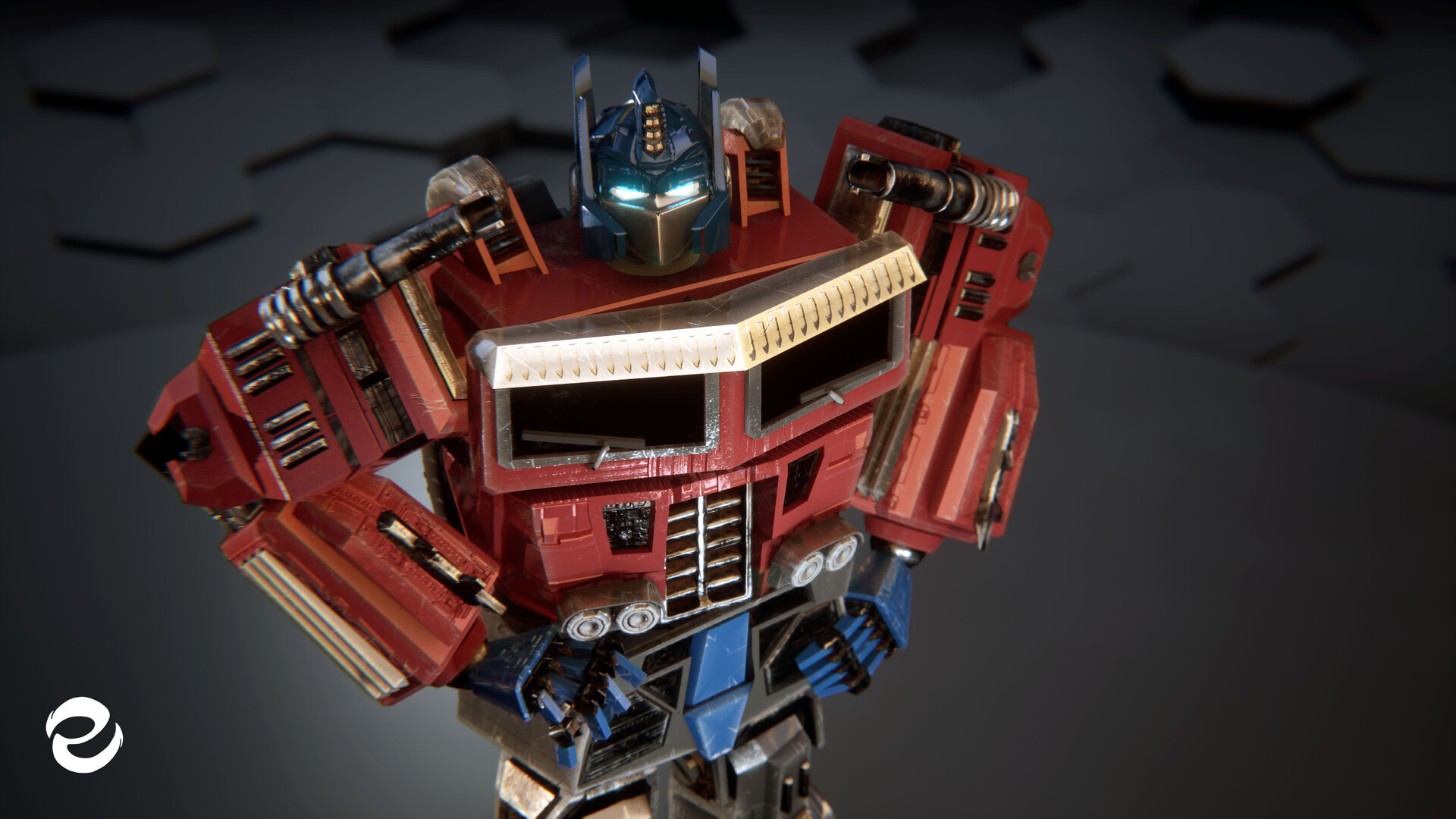 Ethan Armstrong - Stylised Optimus Prime (Low Poly)