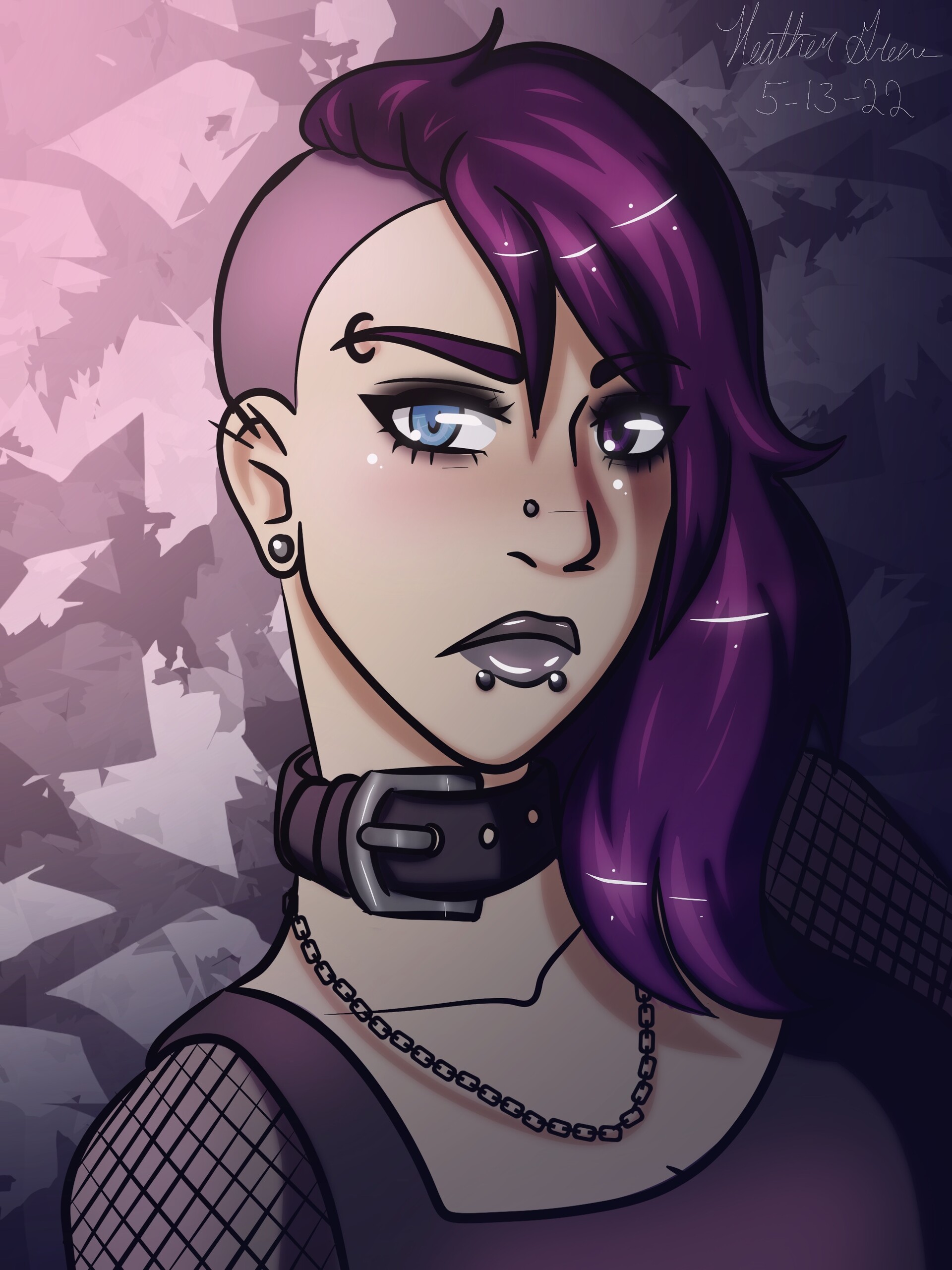 ArtStation - Purple Gal