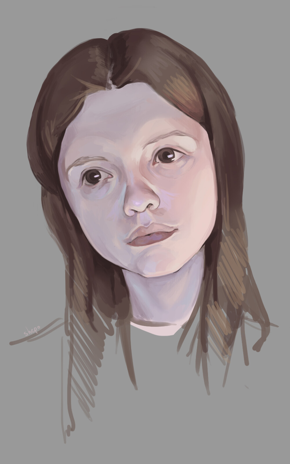 Sonya Cheremnykh - Self-portrait practice