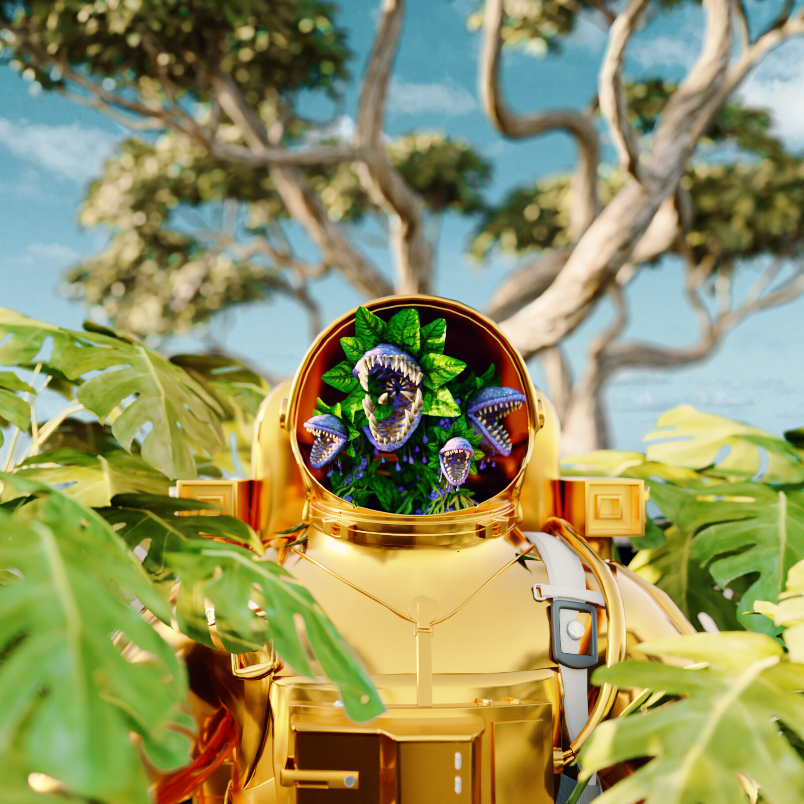 ArtStation - 3D Surreal Art work of Astronut